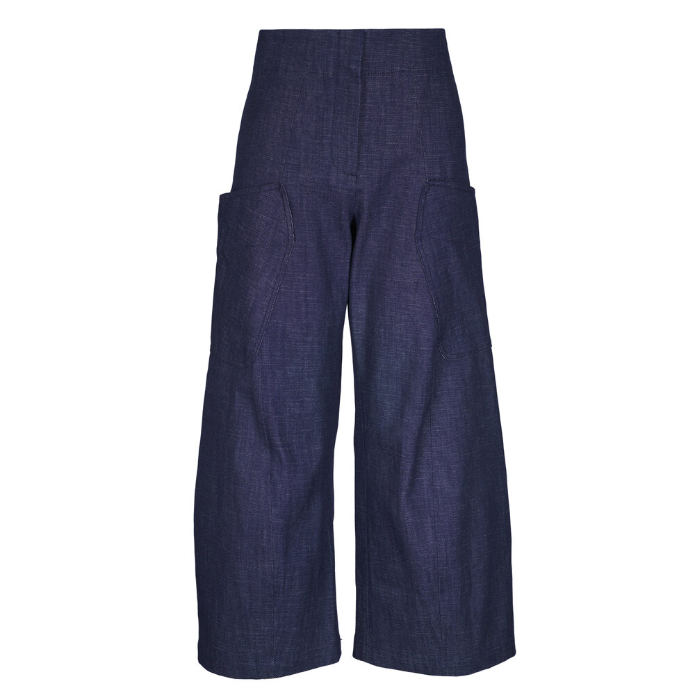 Zero + Maria Cornejo - Curved Eda Indigo Culotte