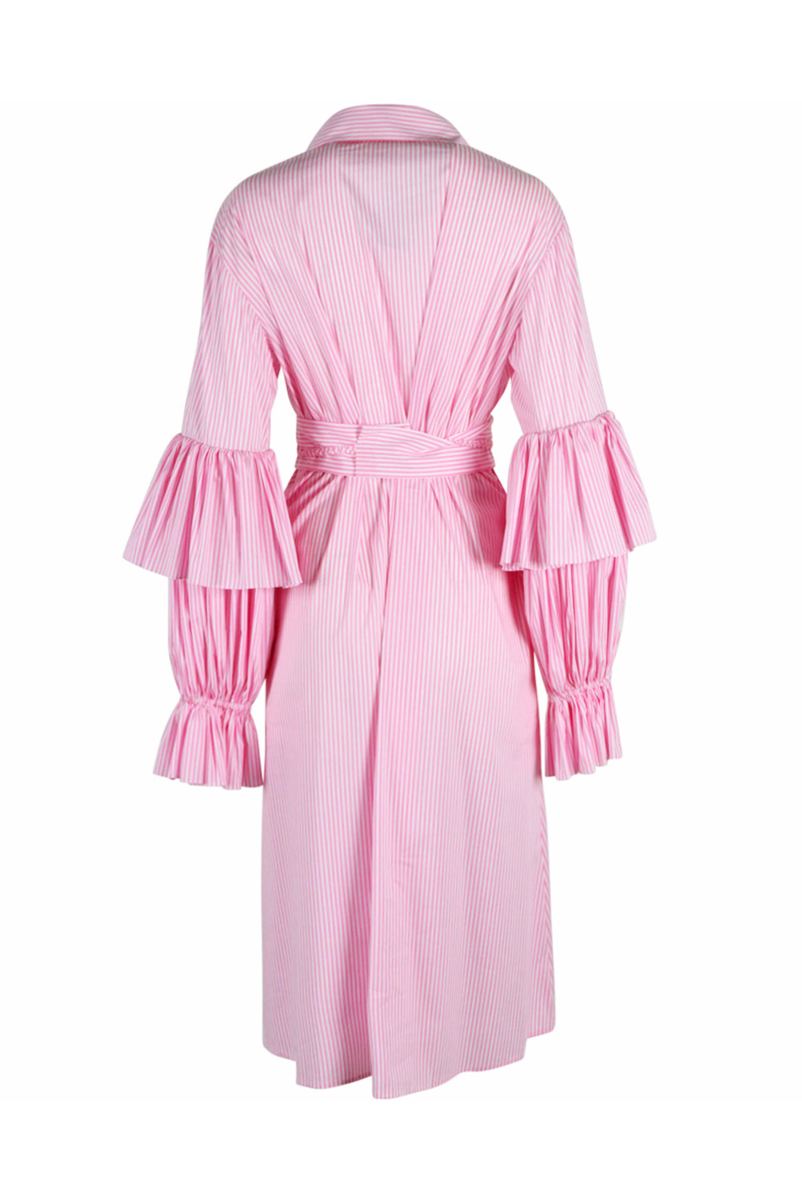 Leal Daccarett - Pink and White Stripe Popa Dress