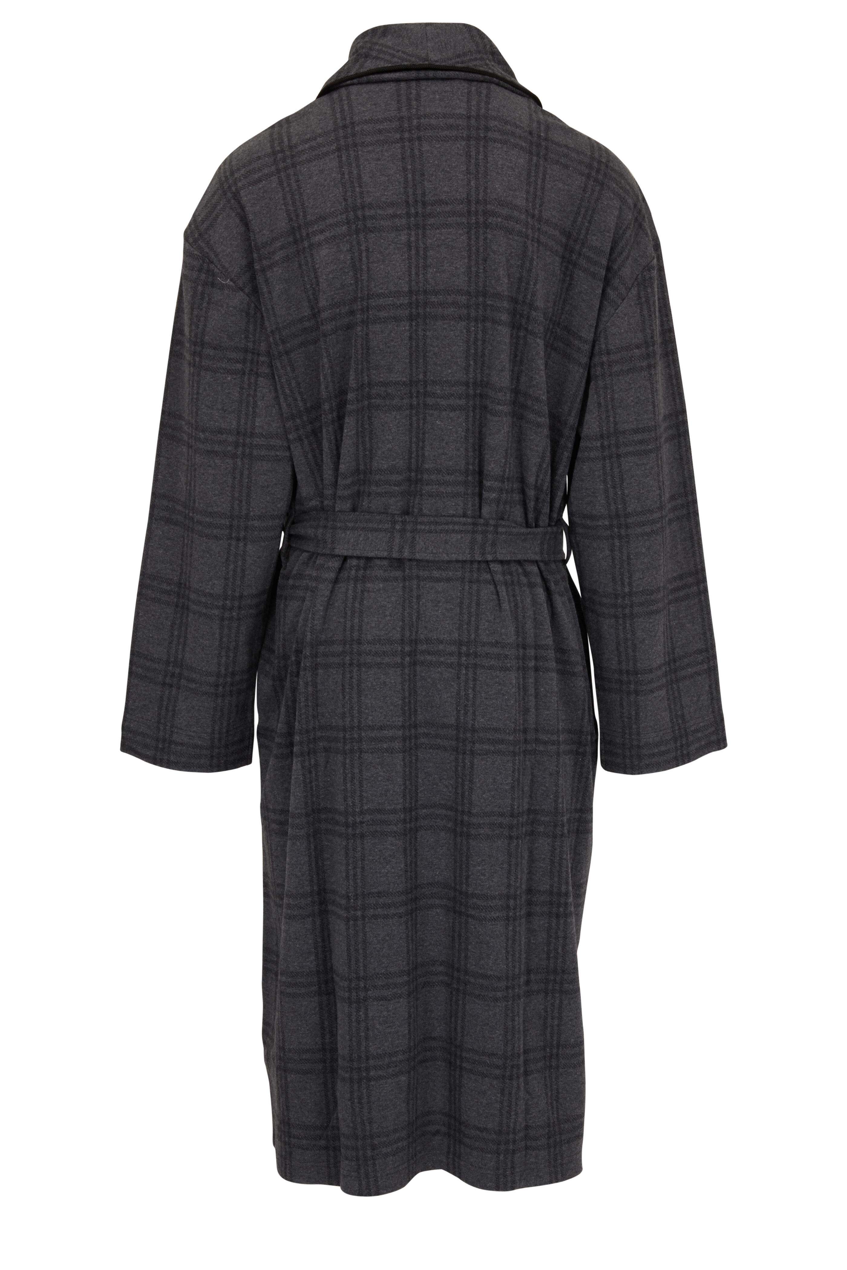 Majestic - Charcoal Plaid Robe | Mitchell Stores