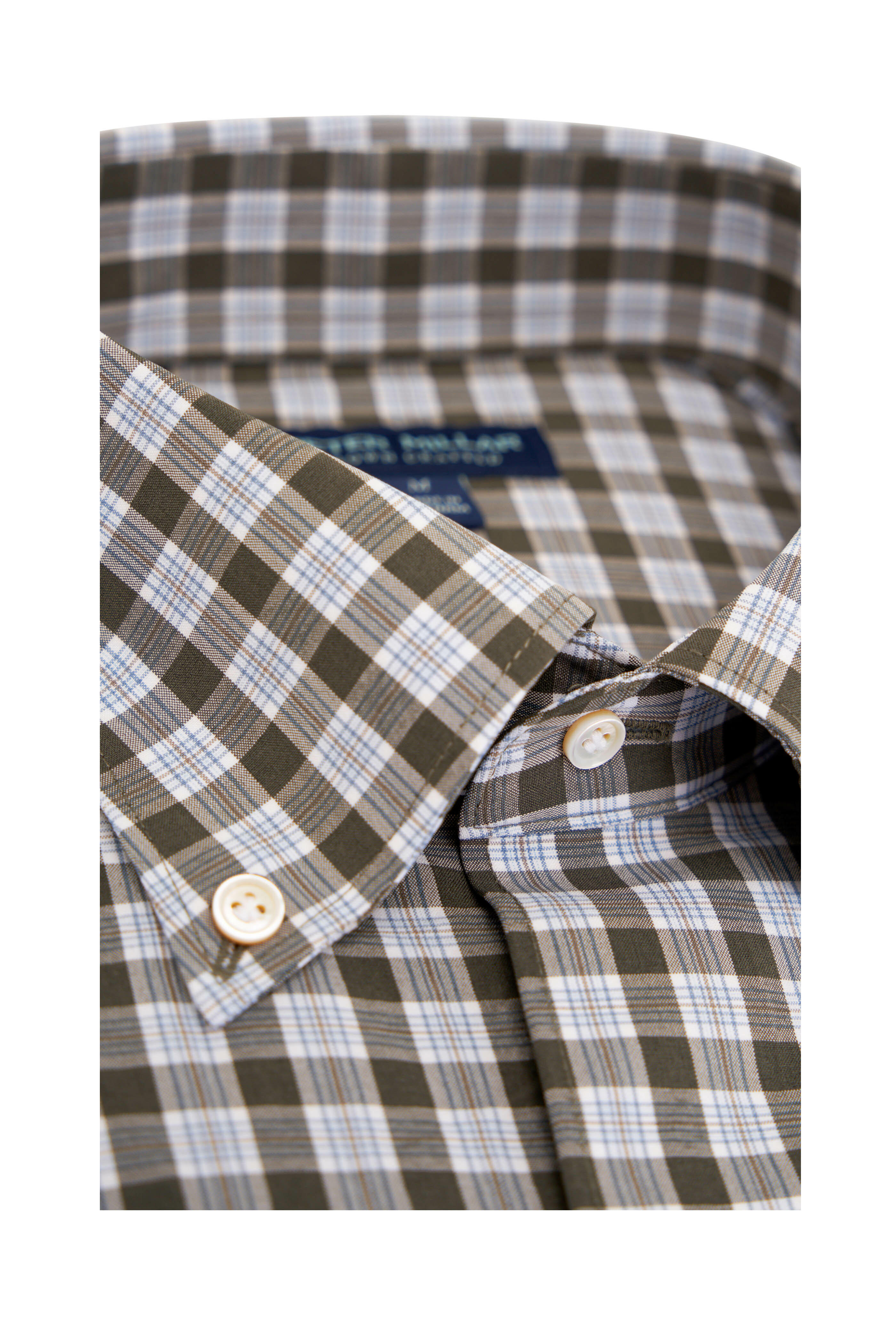Peter Millar - Sherwin Blue & Gray Plaid Sport Shirt