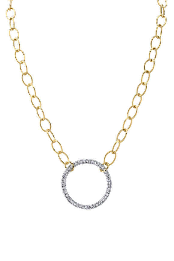 Aaron Henry - 18k Gold Diamond Circle Chain | Mitchell Stores
