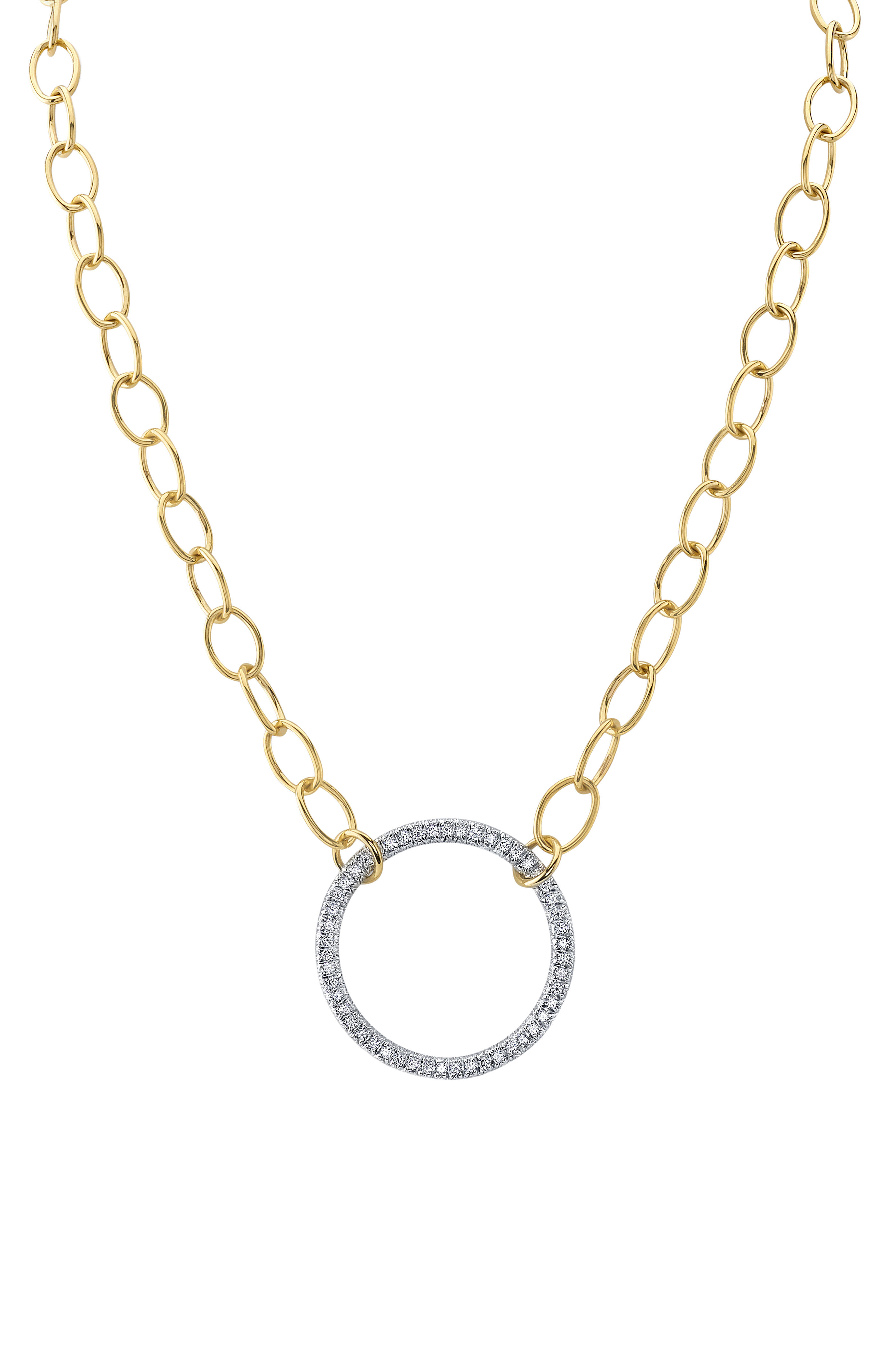 Aaron Henry - 18k Gold Diamond Circle Chain | Mitchell Stores