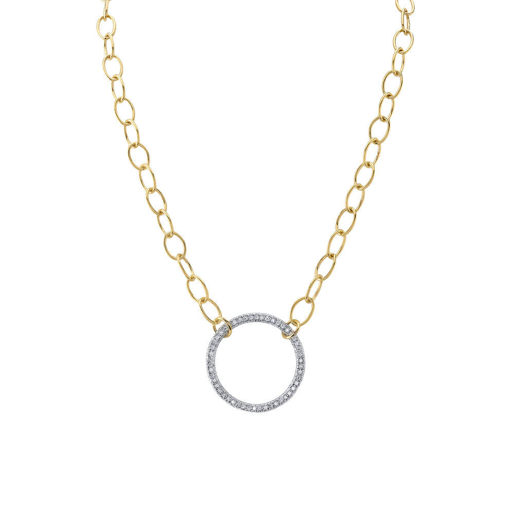 Aaron Henry - 18k Gold Diamond Circle Chain | Mitchell Stores