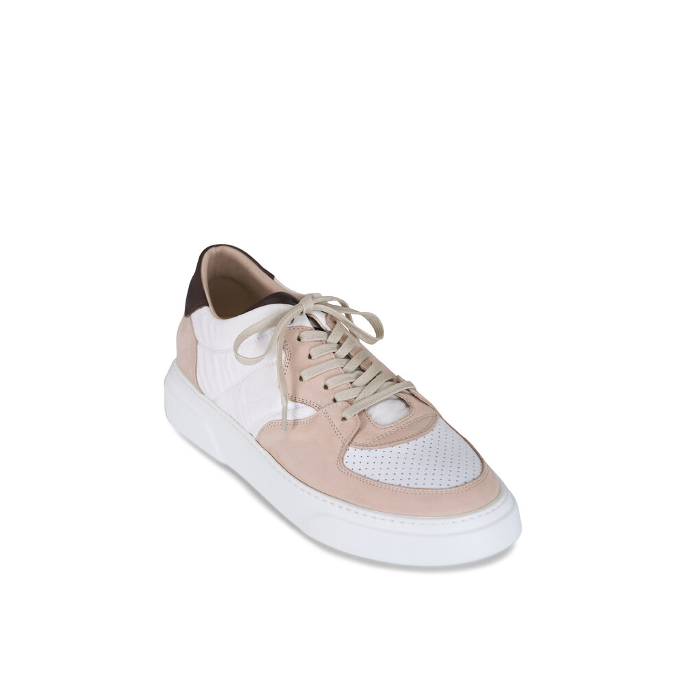 Ron White - Macklan Clay & White Suede Sneaker | Mitchell Stores