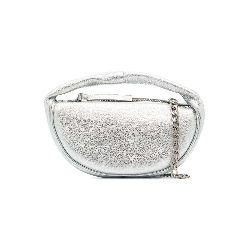 By Far - Baby Cush Mini Bag in Silver | Mitchell Stores