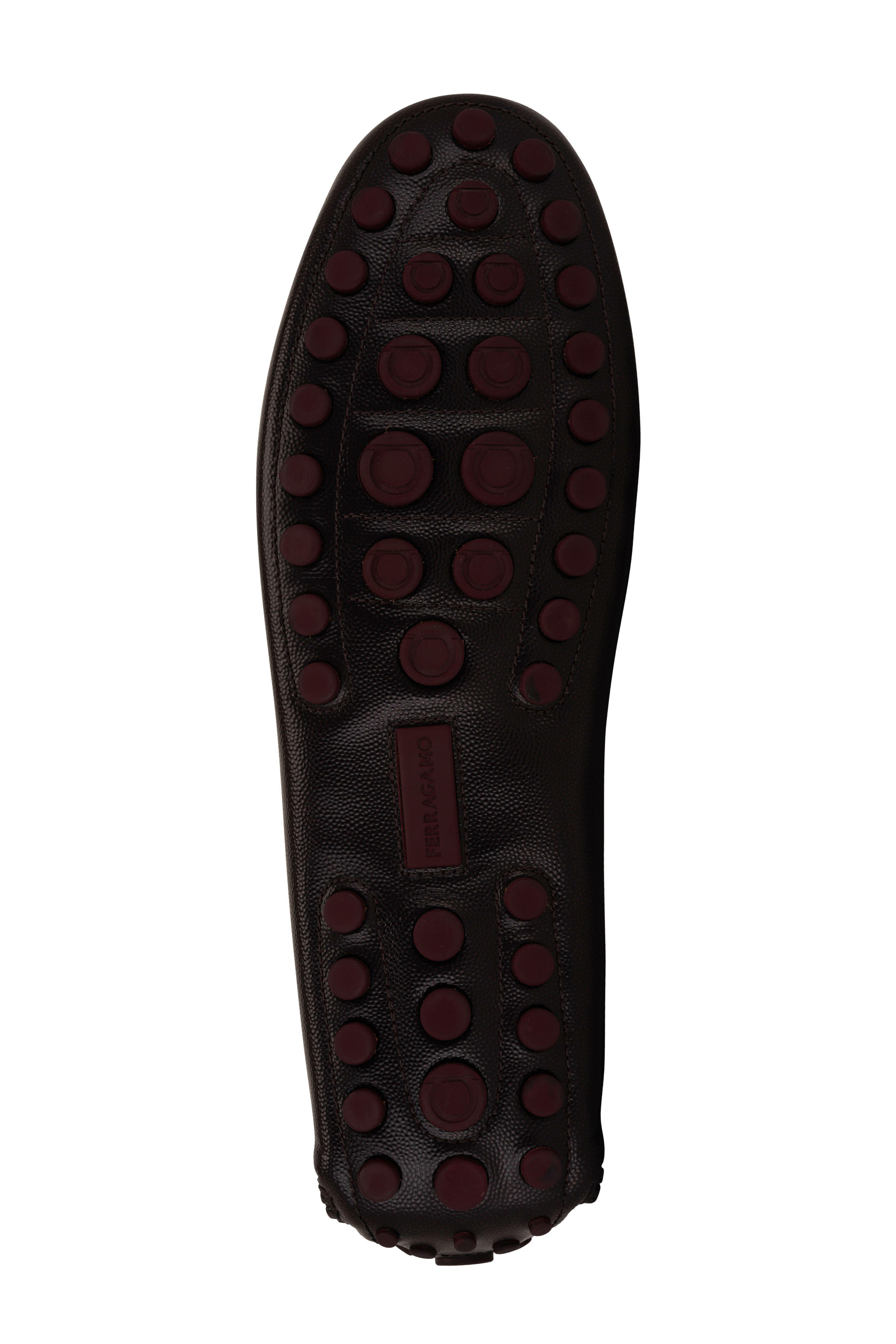 Ferragamo - Florin Black Pebbled Calfskin Driver