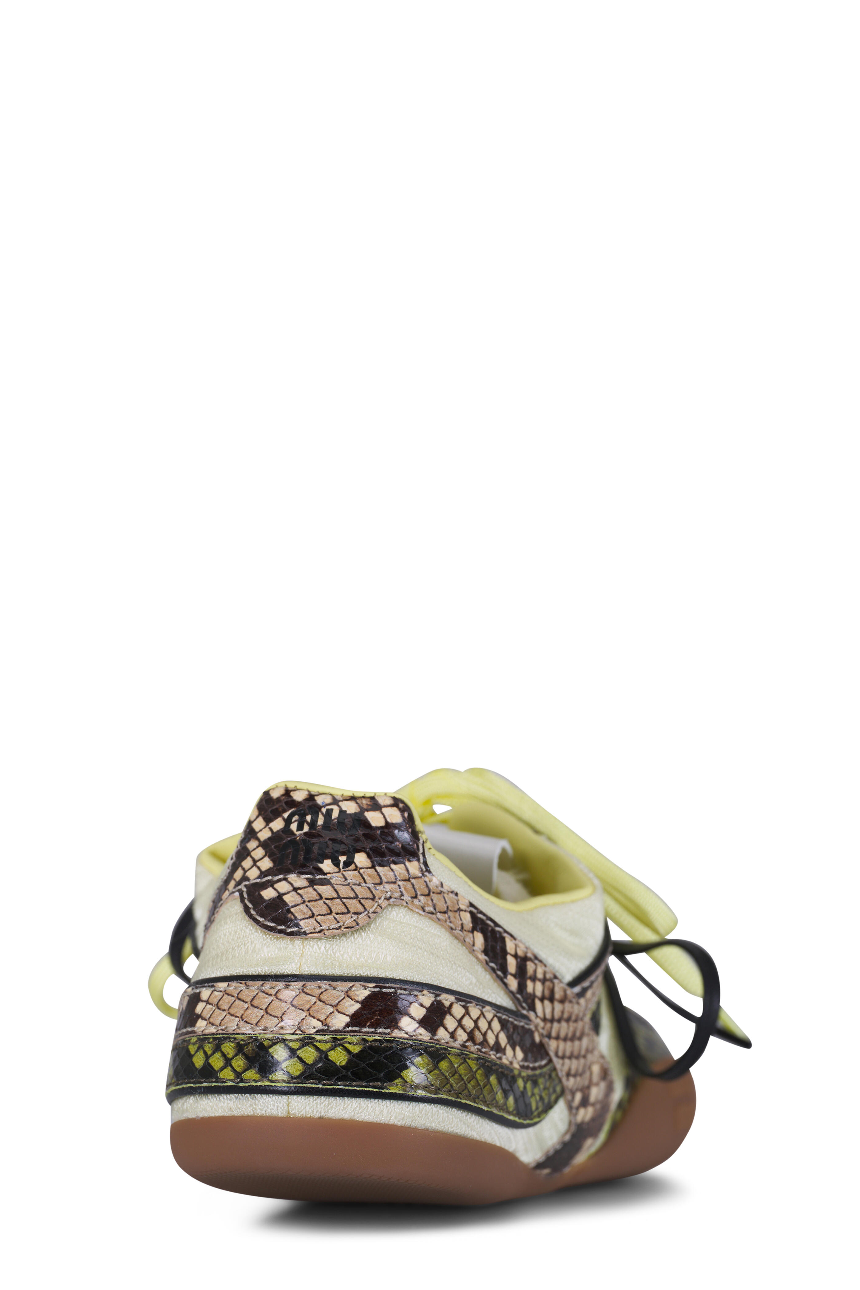 Miu Miu - Gymnasium Lime Technical Fabric Sneaker