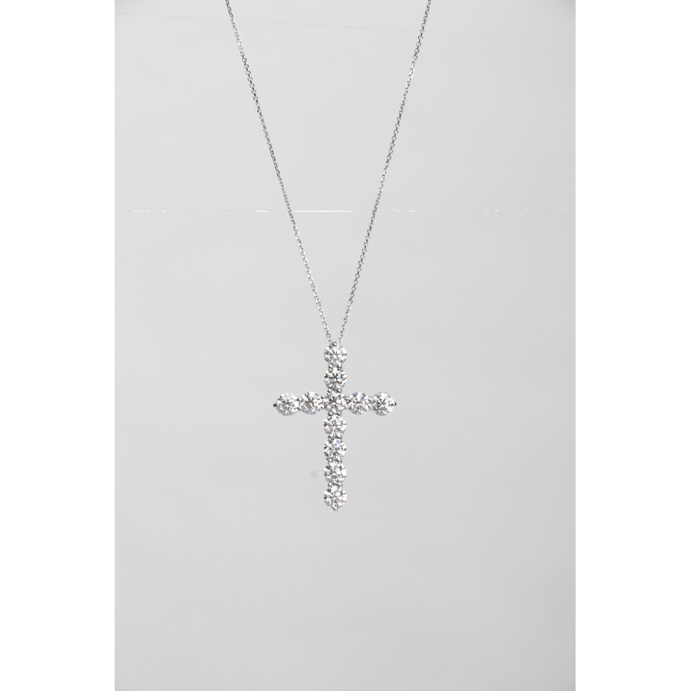 Louis Newman - Diamond Cross Pendant Necklace | Mitchell Stores