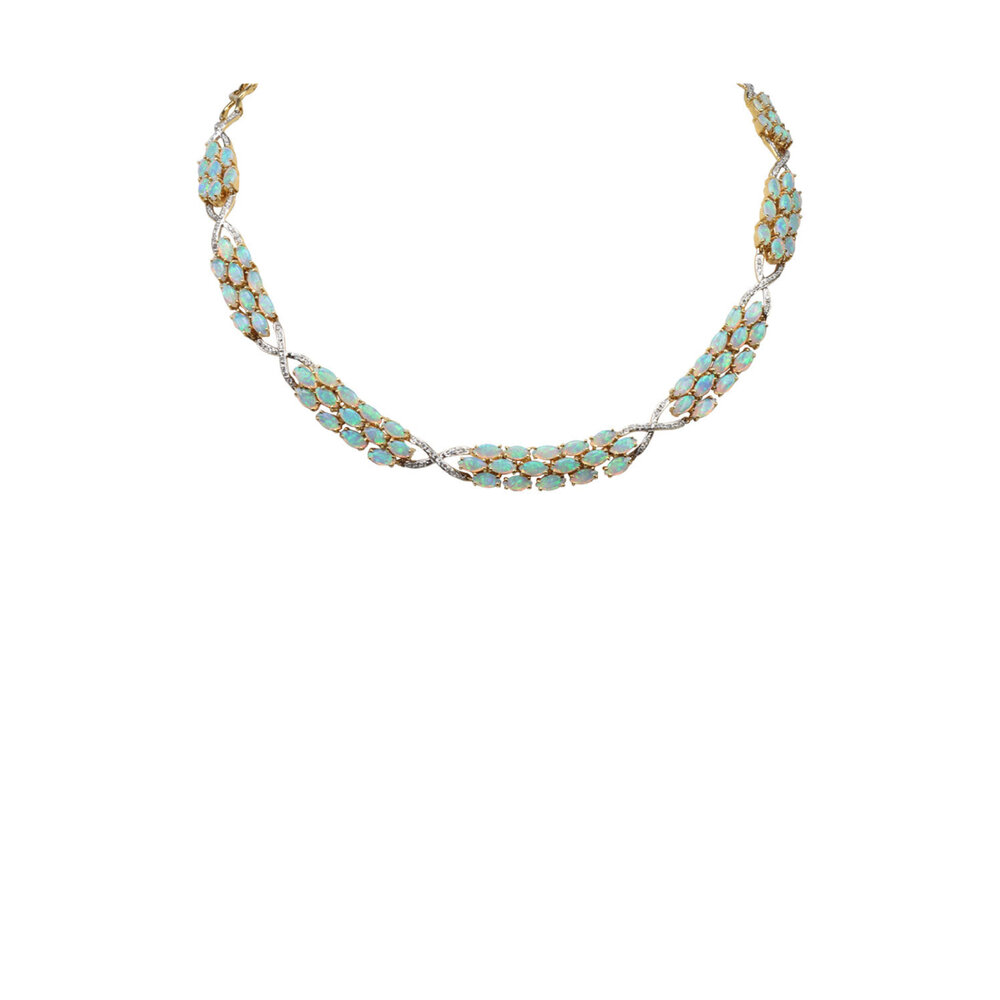 Excalibur - Diamond and Opal Necklace | Mitchell Stores