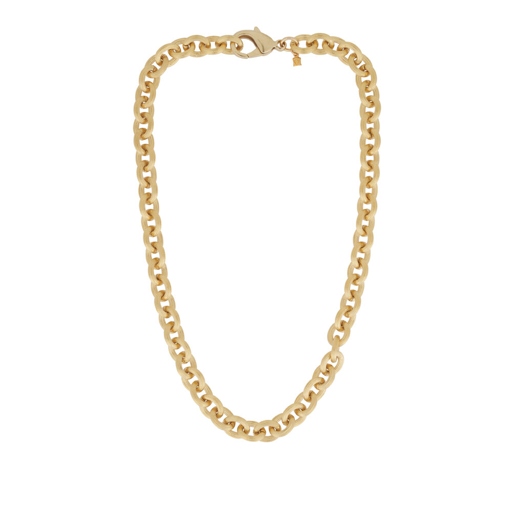 Cristina V. - Brushed Cable Chain Necklace | Mitchell Stores