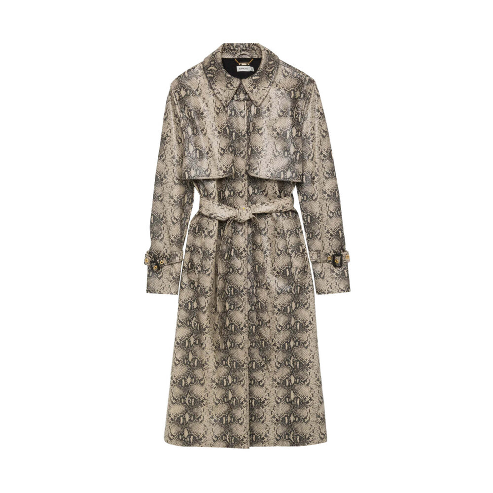 Simkhai - Macadamia Python Loretta Trench Coat | Mitchell Stores