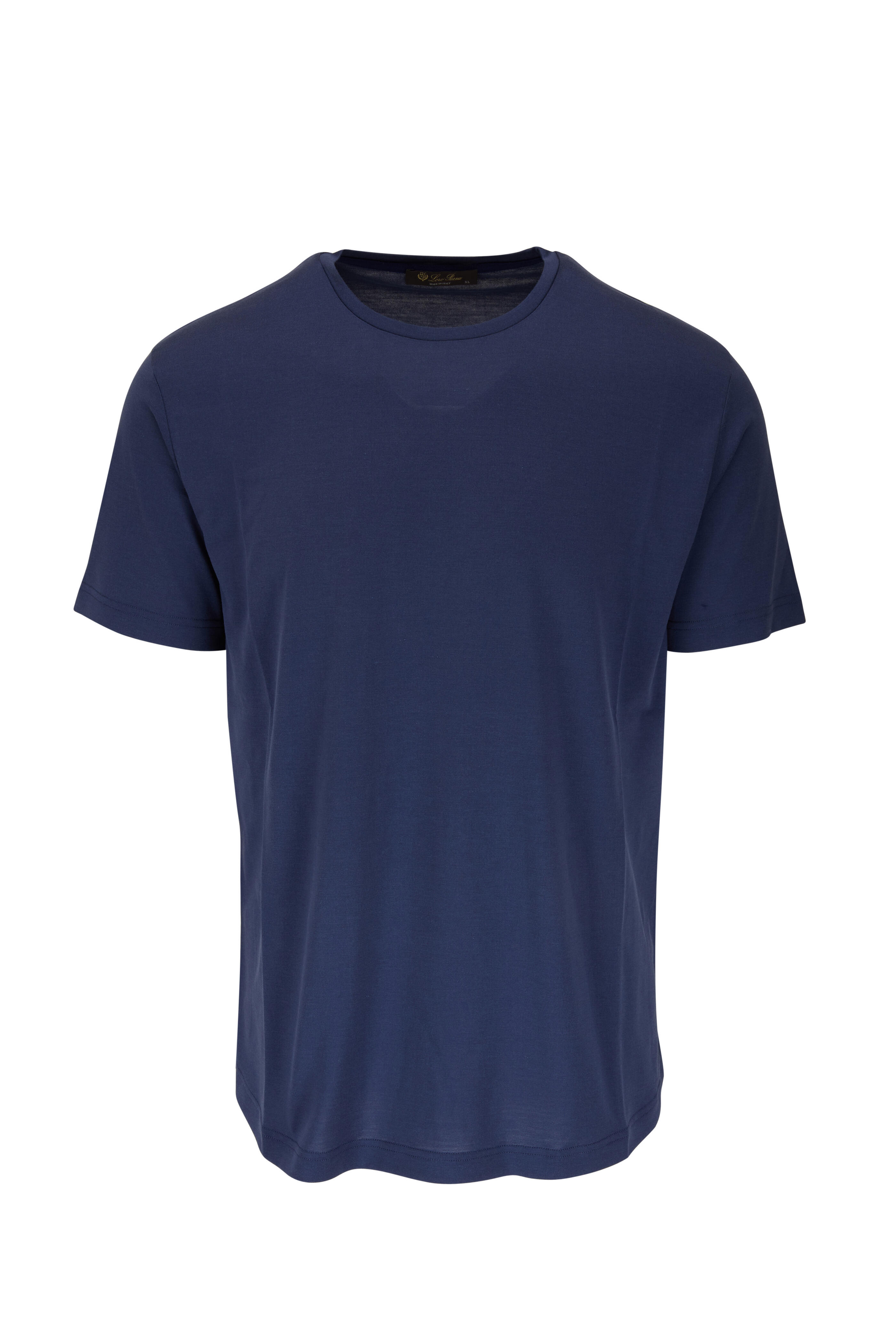 Loro Piana - Delft Blue Cotton & Silk T-Shirt | Mitchell Stores