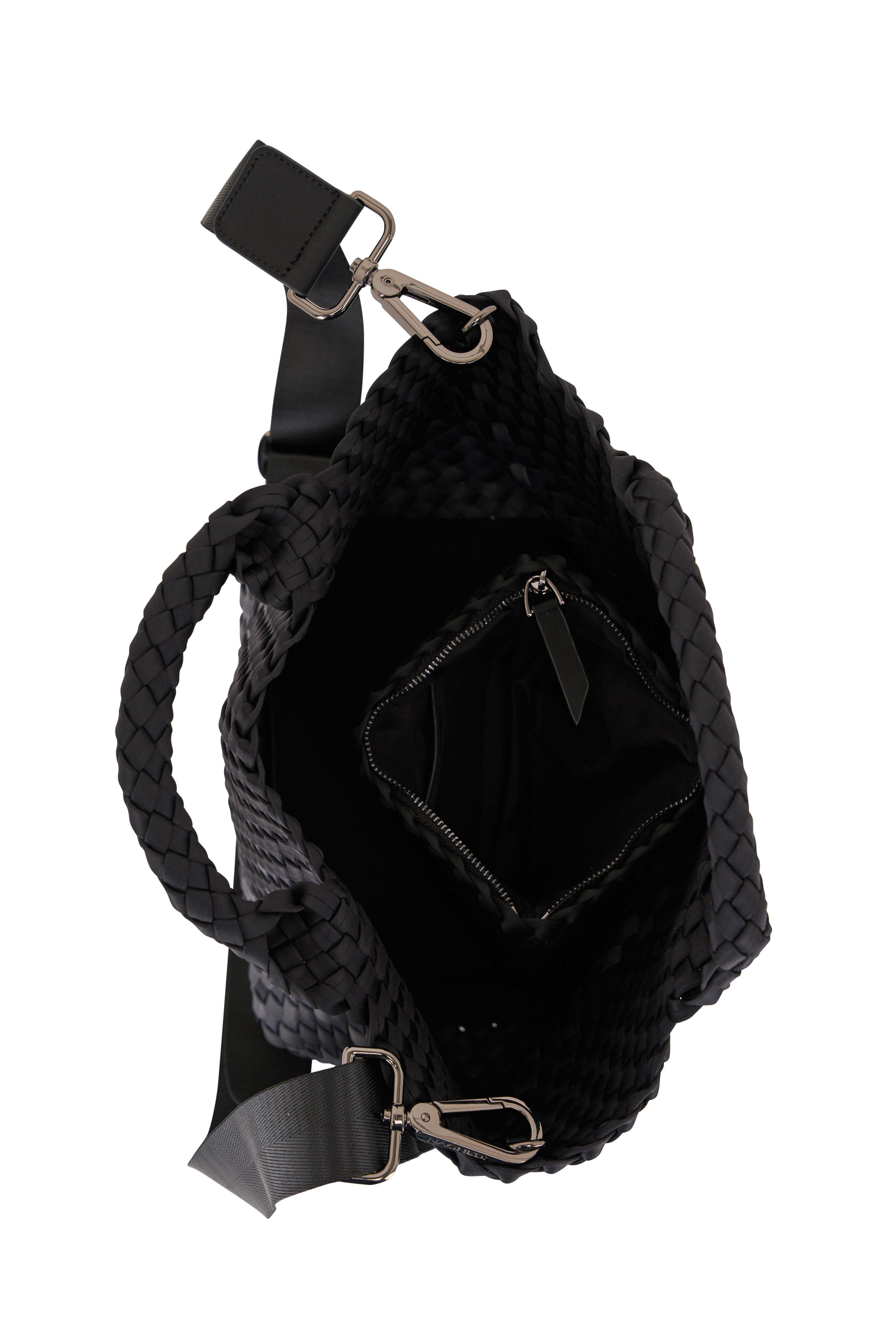 Naghedi - St. Barth's Olea Woven Dark Grey Tote Bag