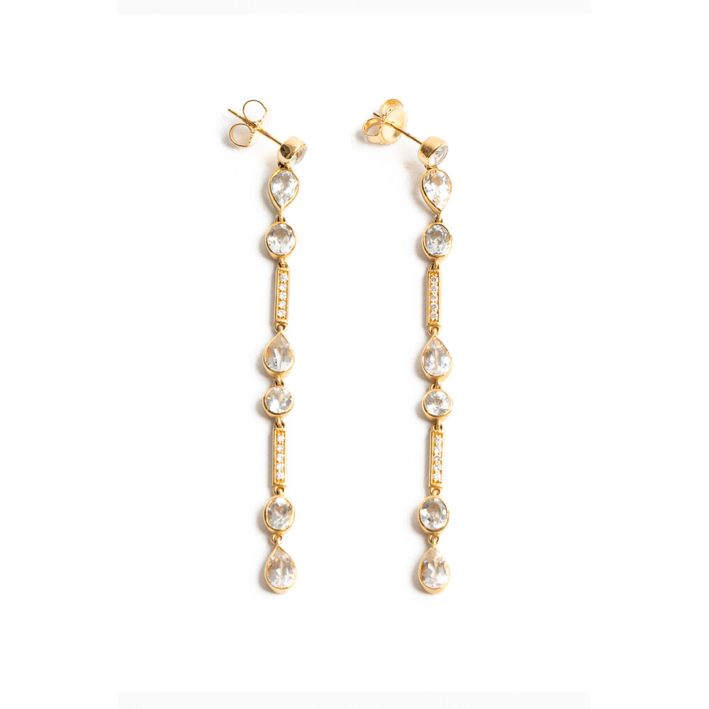 Genevieve Lau - Yellow Gold Duster Earrings | Mitchell Stores