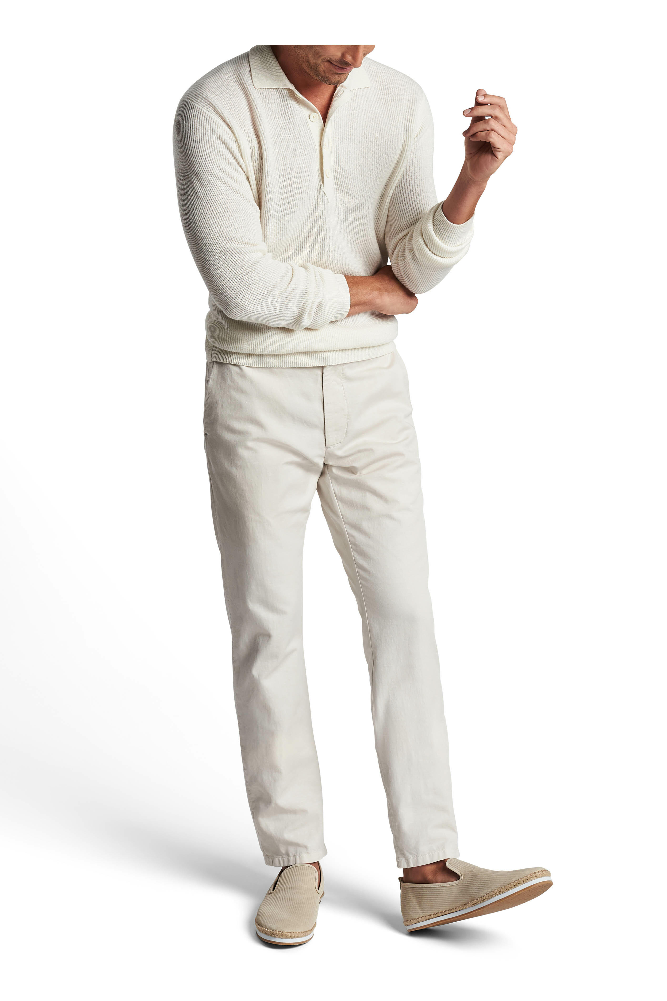 Peter Millar - Somerset Stone Flat Front Pant | Mitchell Stores