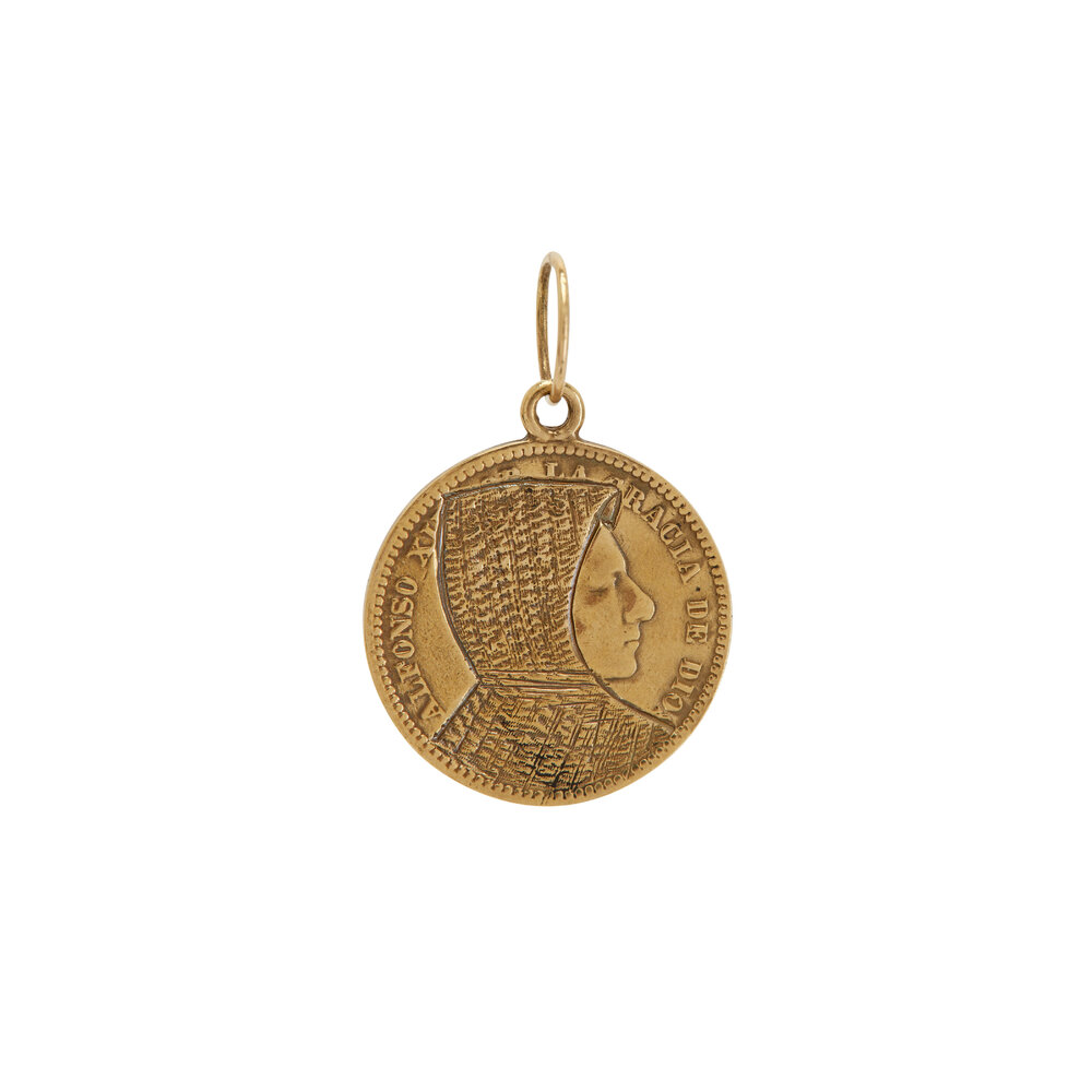 Tina Negri - Gold-Tone Alfonso Pendant | Mitchell Stores