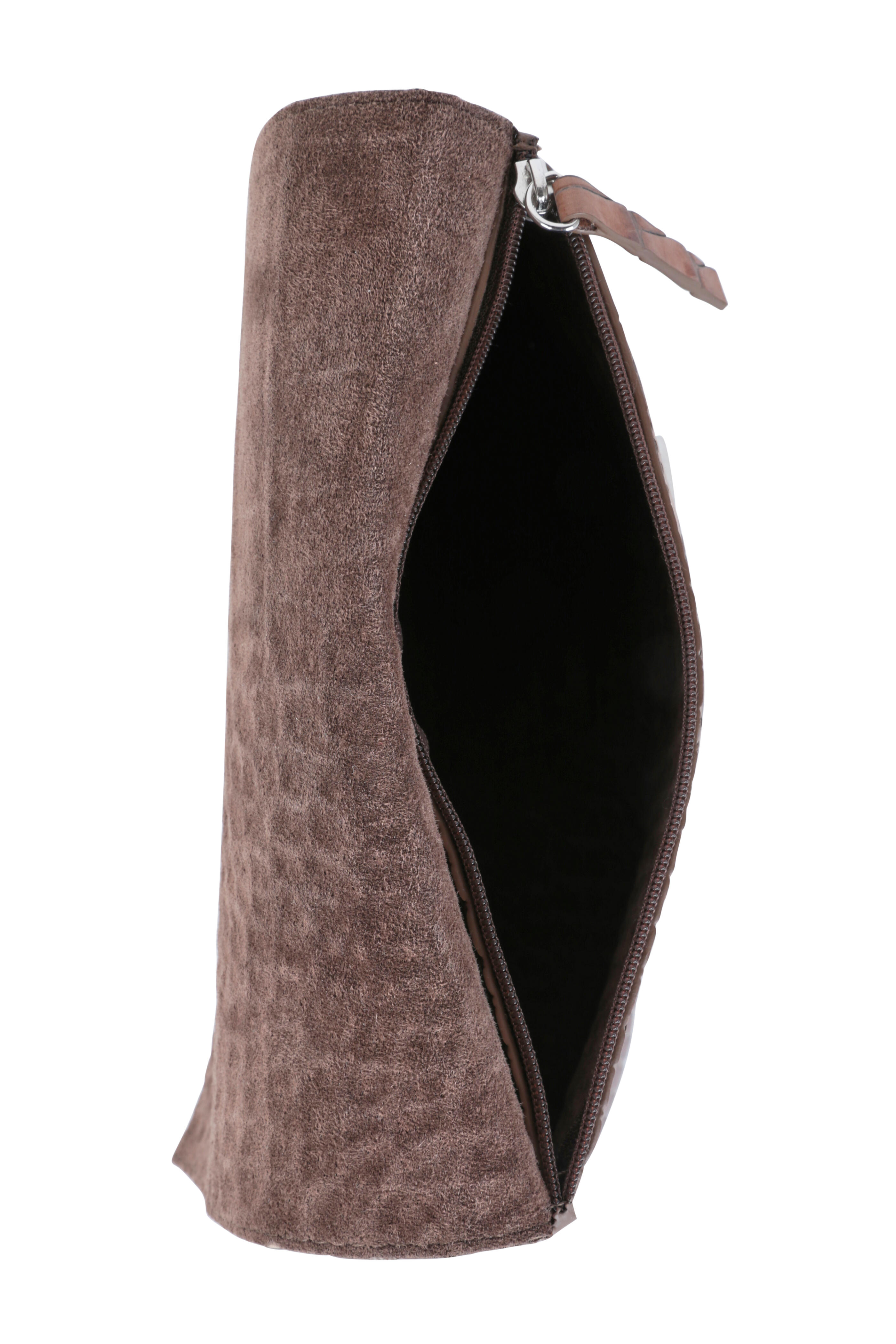 B May Bags - Latte Embossed Gator Crossbody | Mitchell Stores