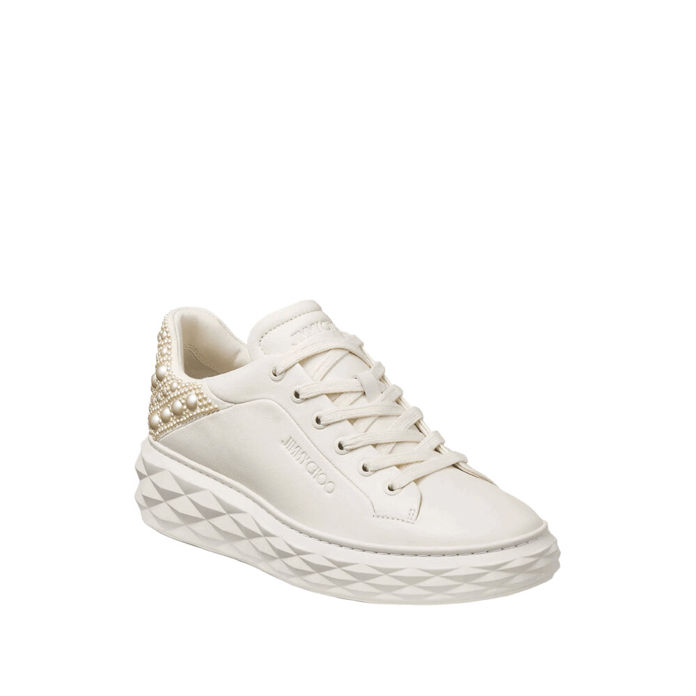 Jimmy Choo - Pearl Diamond Maxi Sneaker in Latte