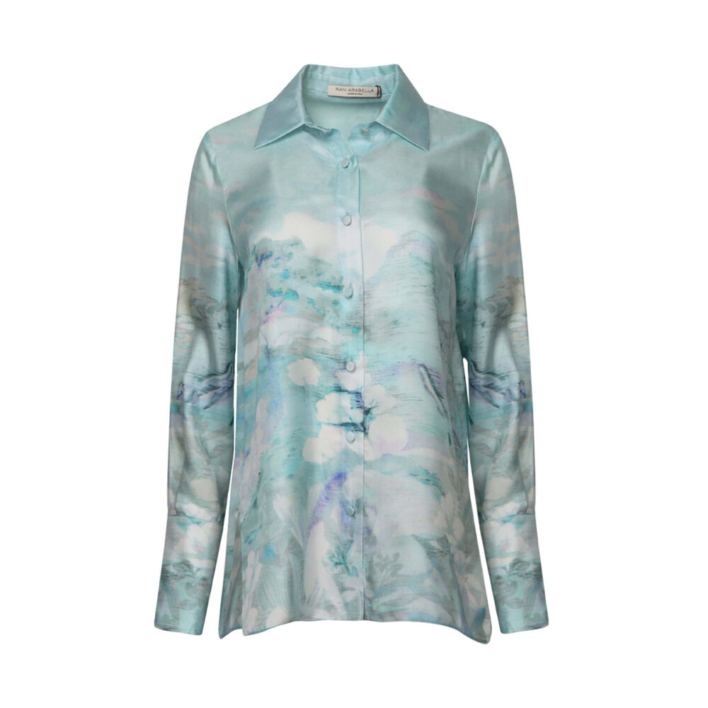 Rani Arabella - Aqua Eden Button Up Shirt | Mitchell Stores
