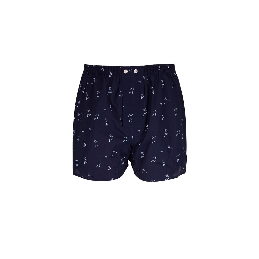 Derek Rose - Nelson Navy Boxer Shorts | Mitchell Stores