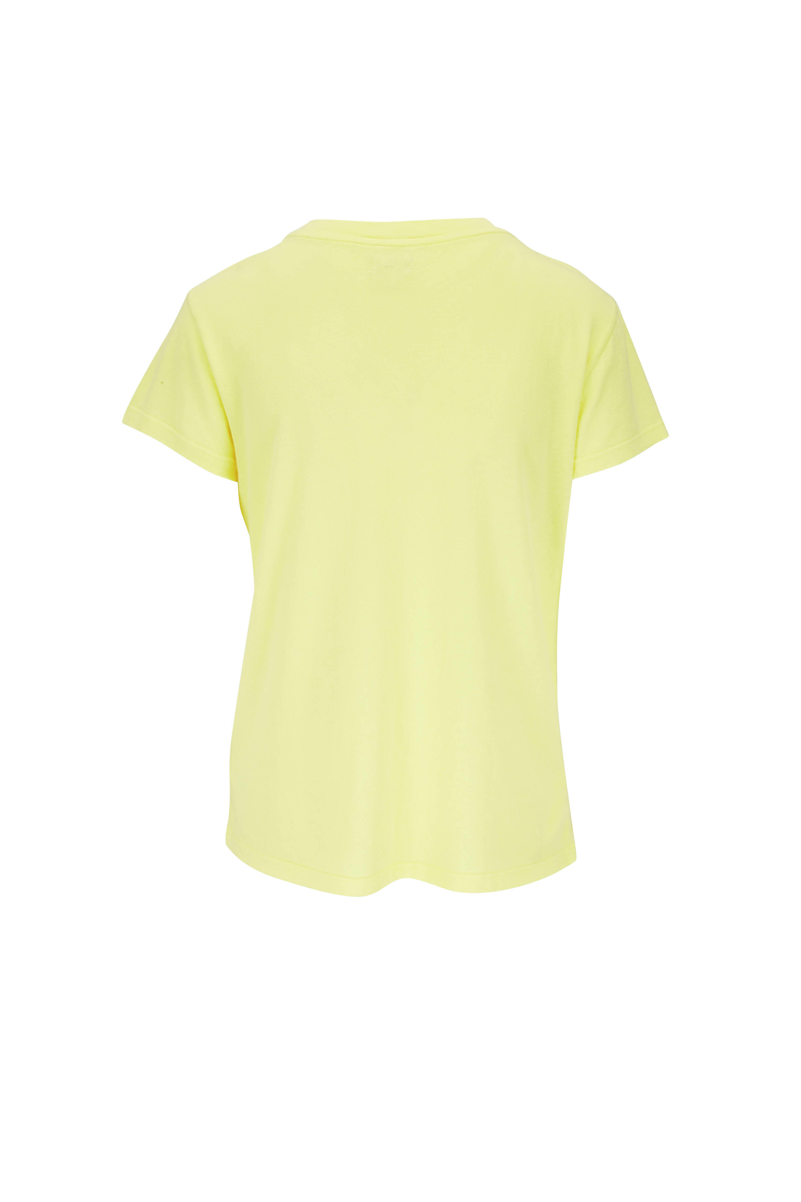 L'Agence - Becca Buttercup V-Neck T-Shirt | Mitchell Stores