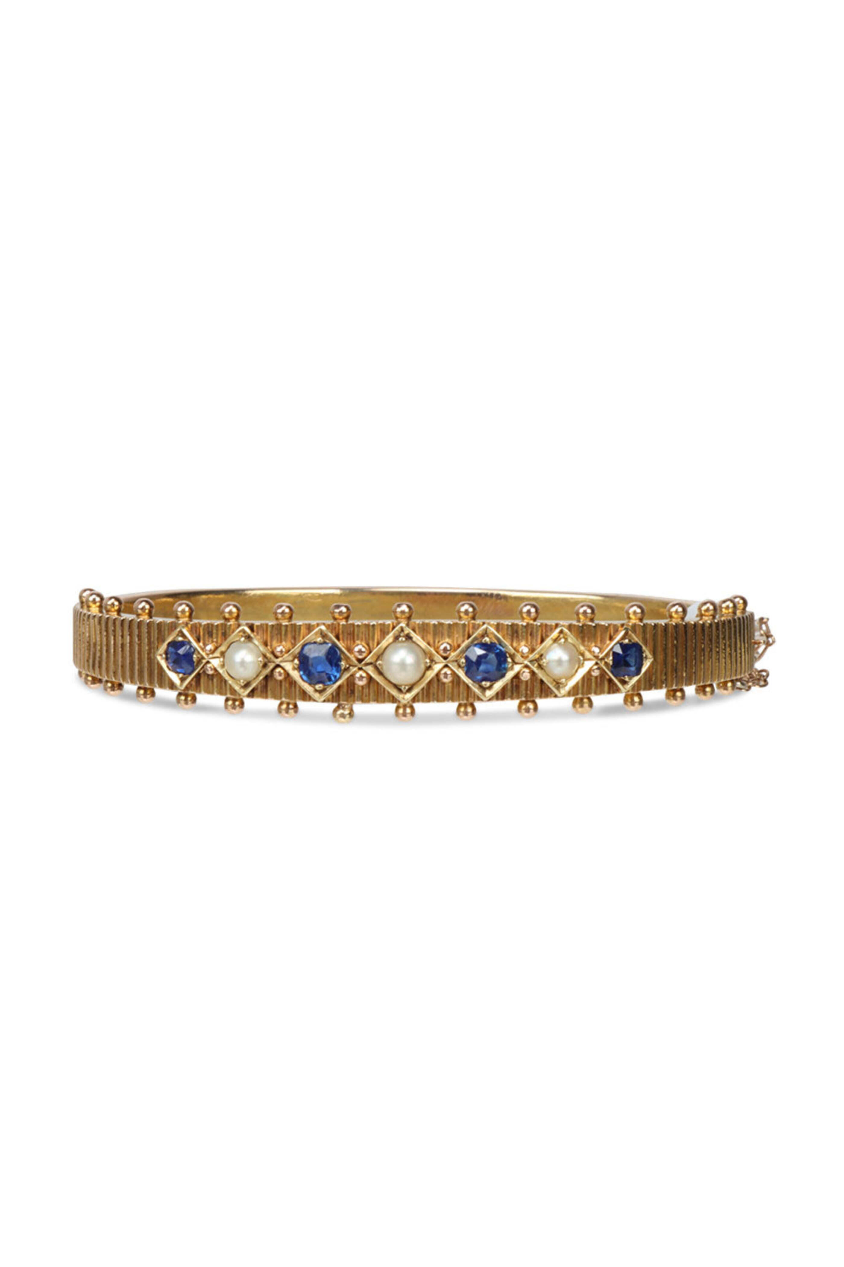 Excalibur - Vintage Sapphire and Pearl Bracelet | Mitchell Stores