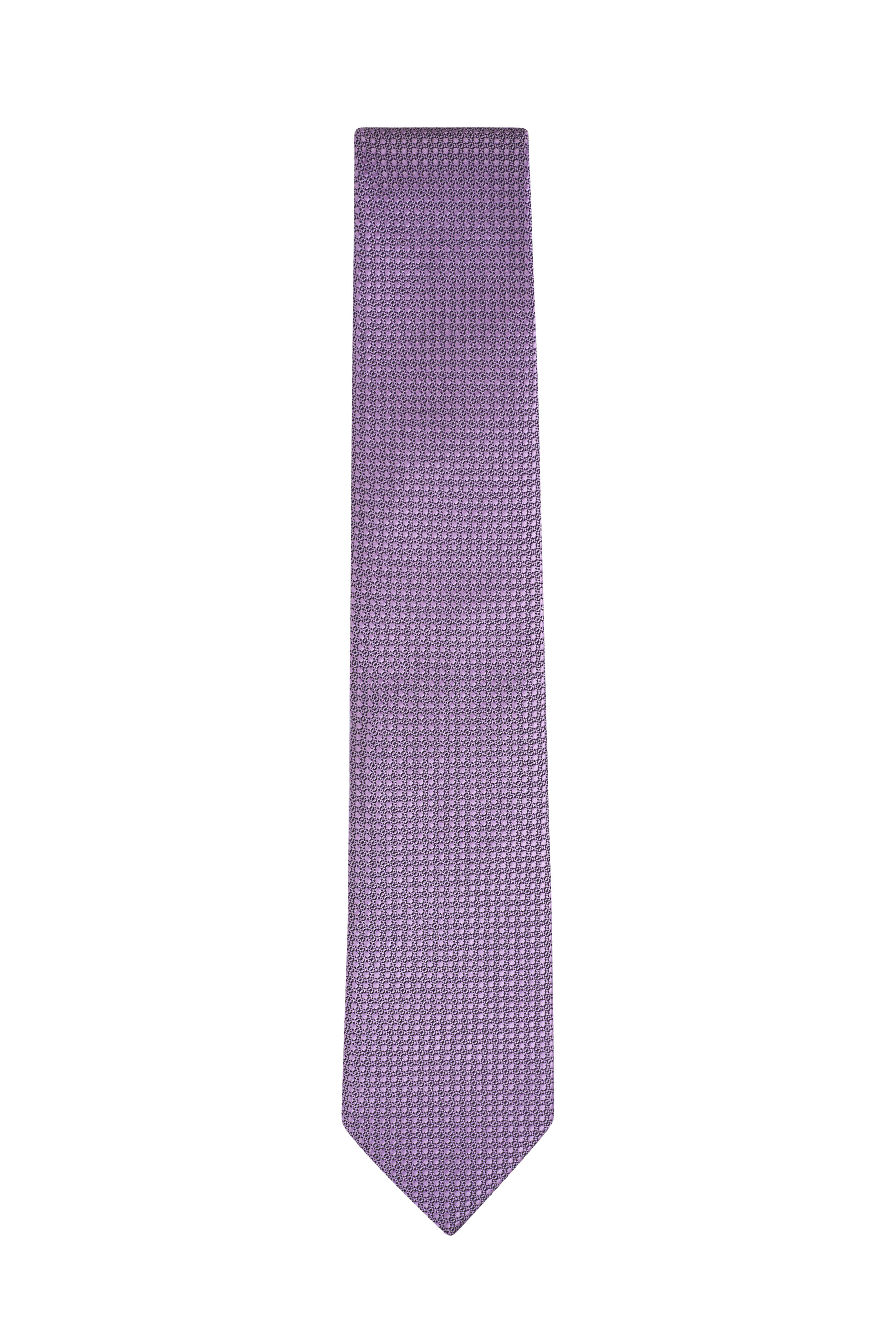 Tom Ford - Lilac Texture Silk Necktie | Mitchell Stores