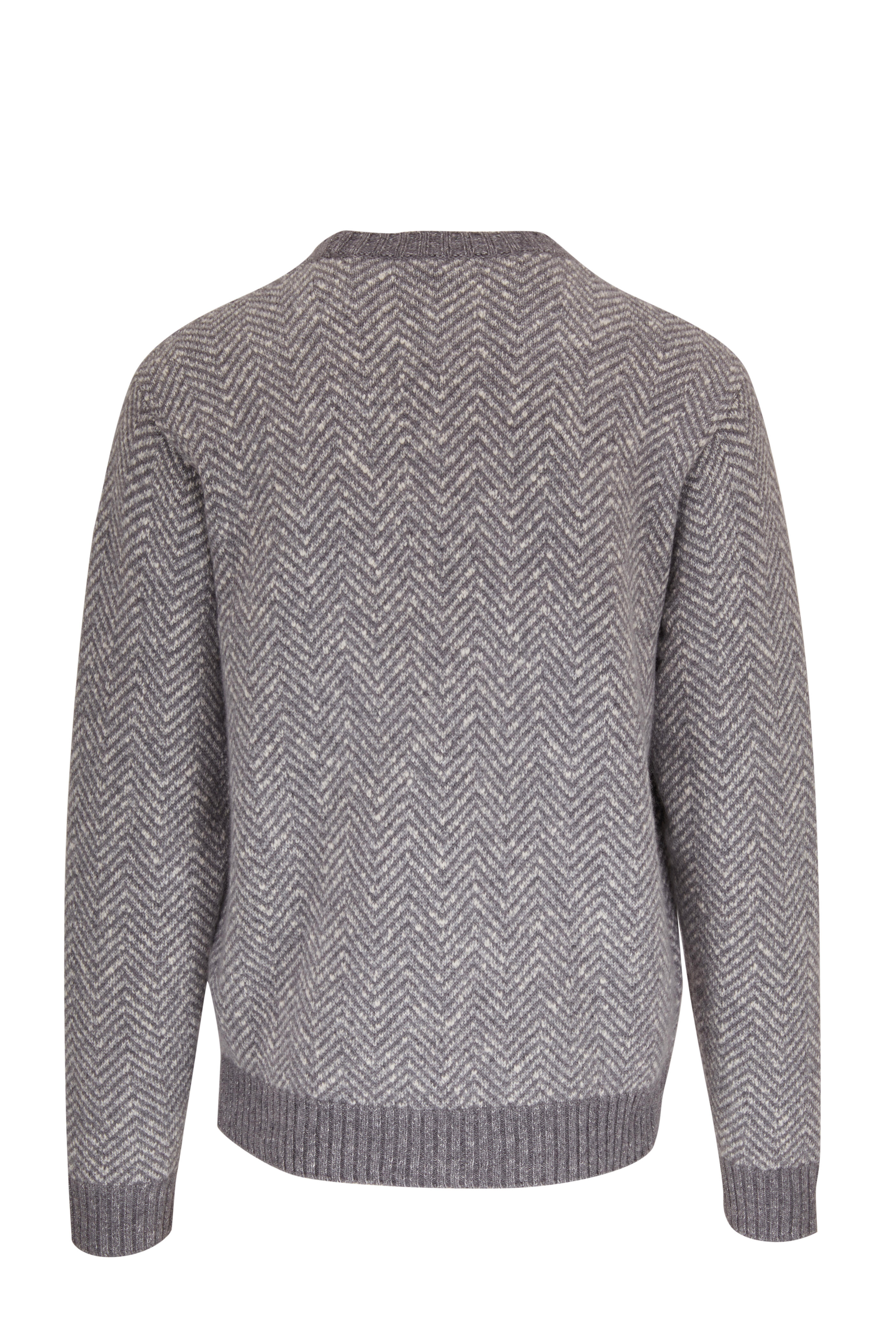 Peter Millar - Cliffs Gale Gray Herringbone Pullover