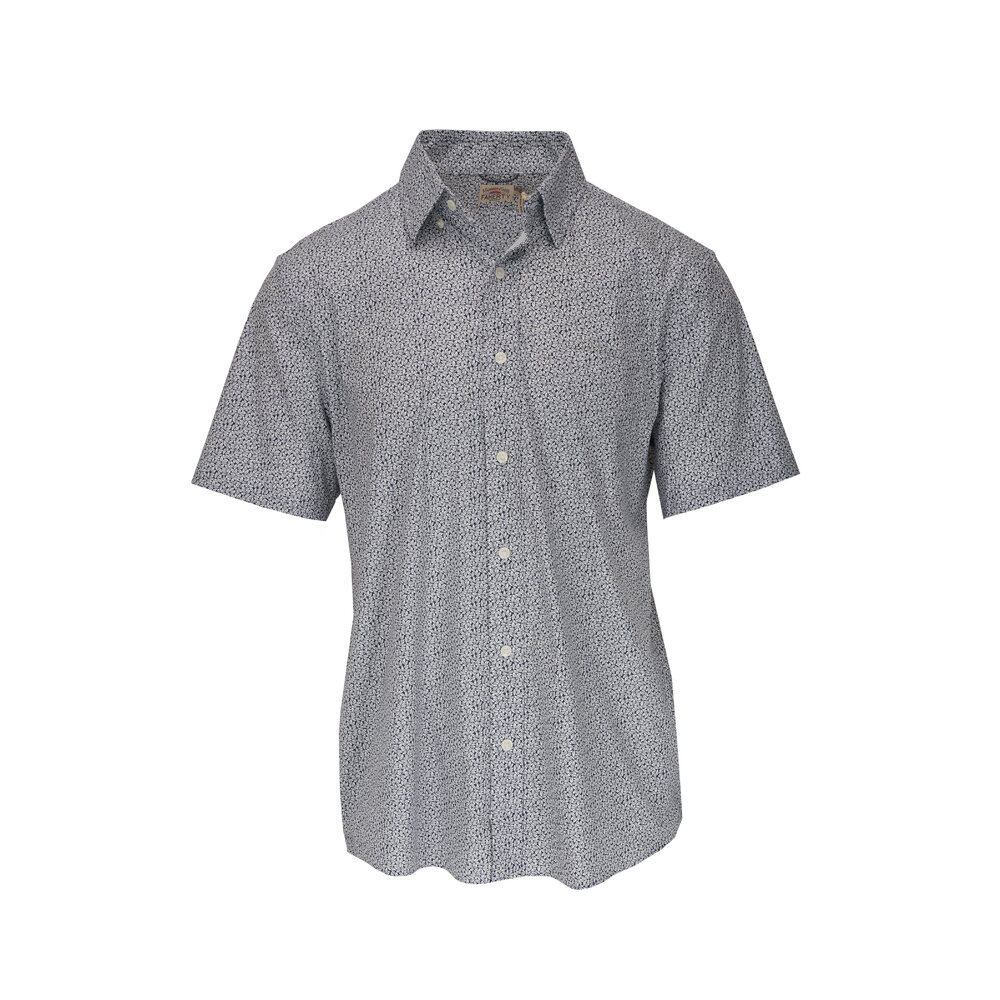 Faherty Brand - Movement™ Atlantic Leaf Print Short-Sleeve Shirt