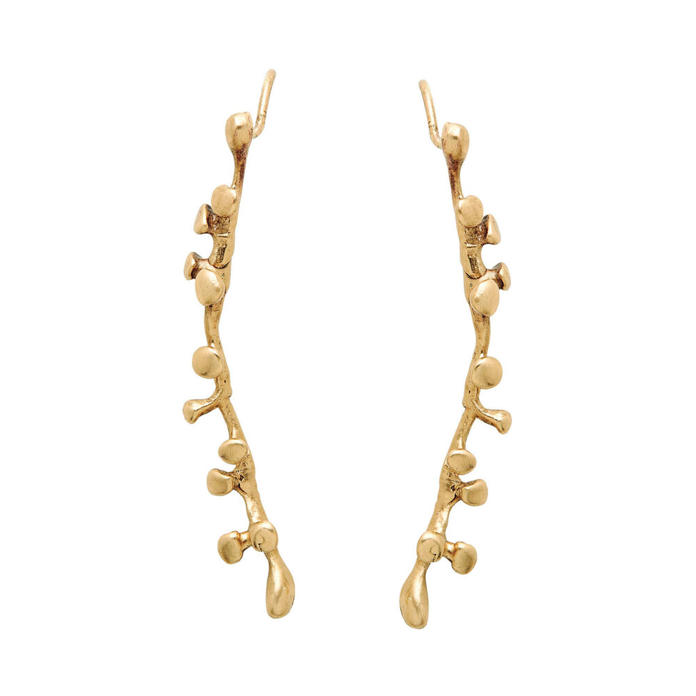 Julie Cohn Design - Eve Bronze Ear Crawler Earrings