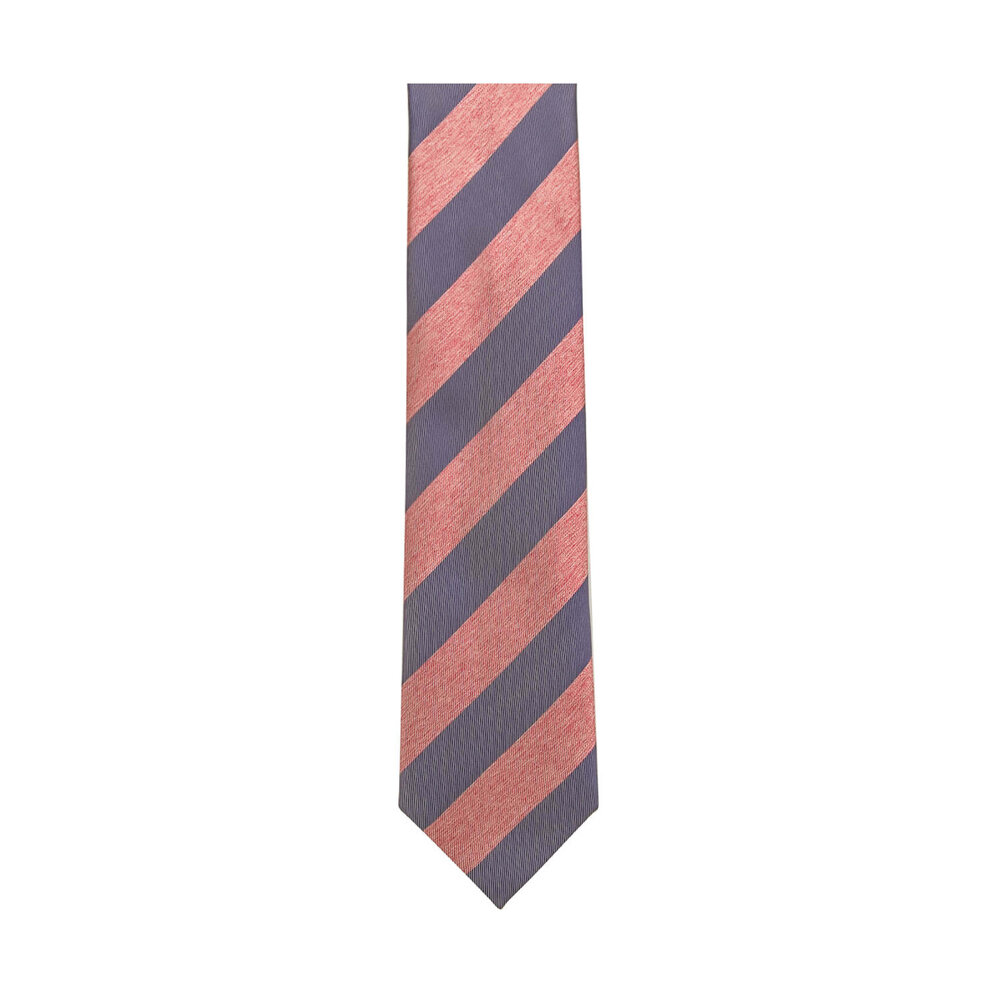 Geoff Nicholson - Red and Royal Blue Stripe Tie | Mitchell Stores