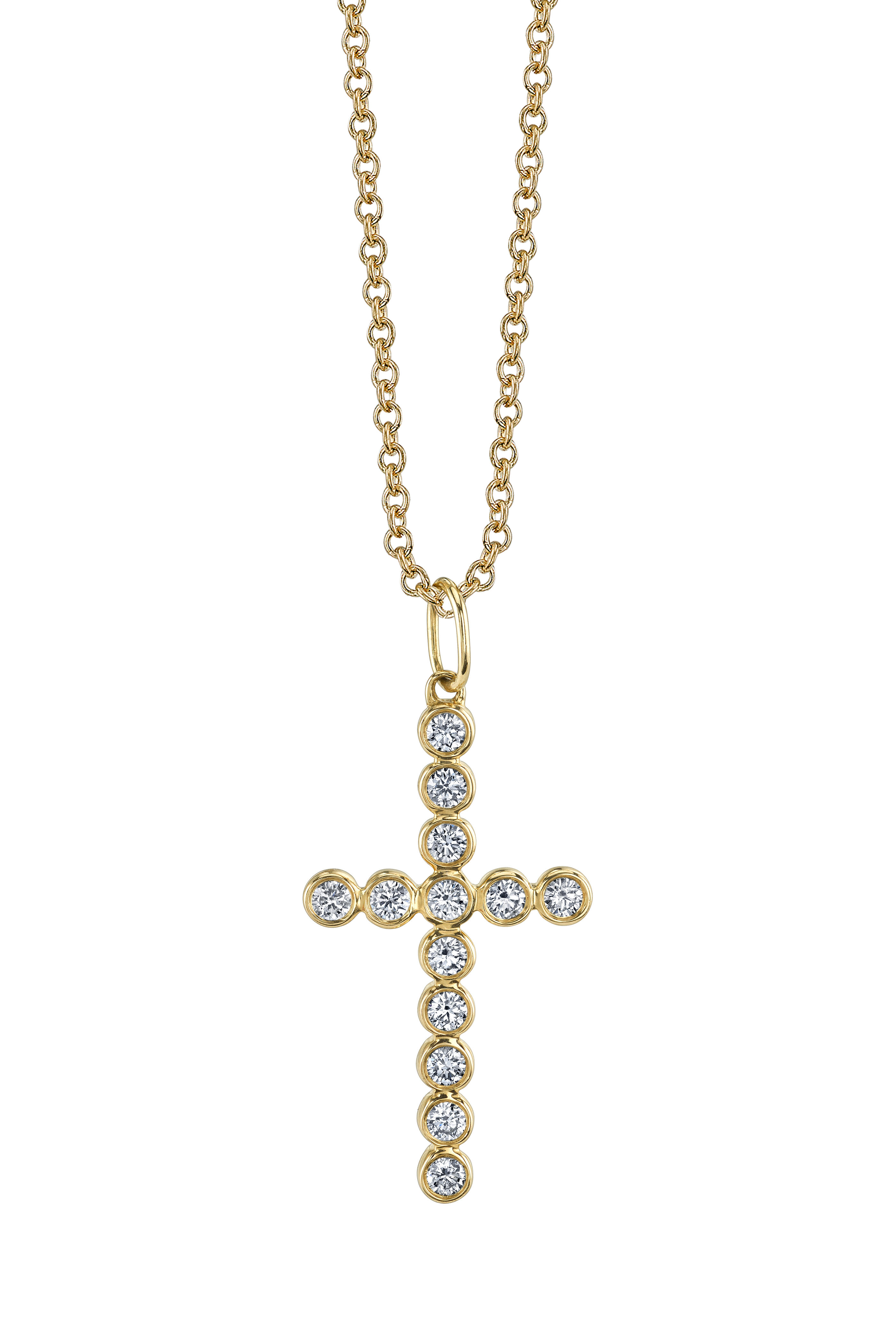Sydney Evan - Large Bezel Cross Charm | Mitchell Stores