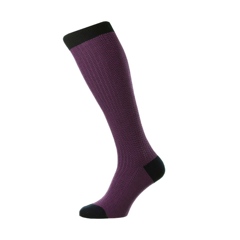 Pantherella - Fabian Over the Calf Socks in Navy