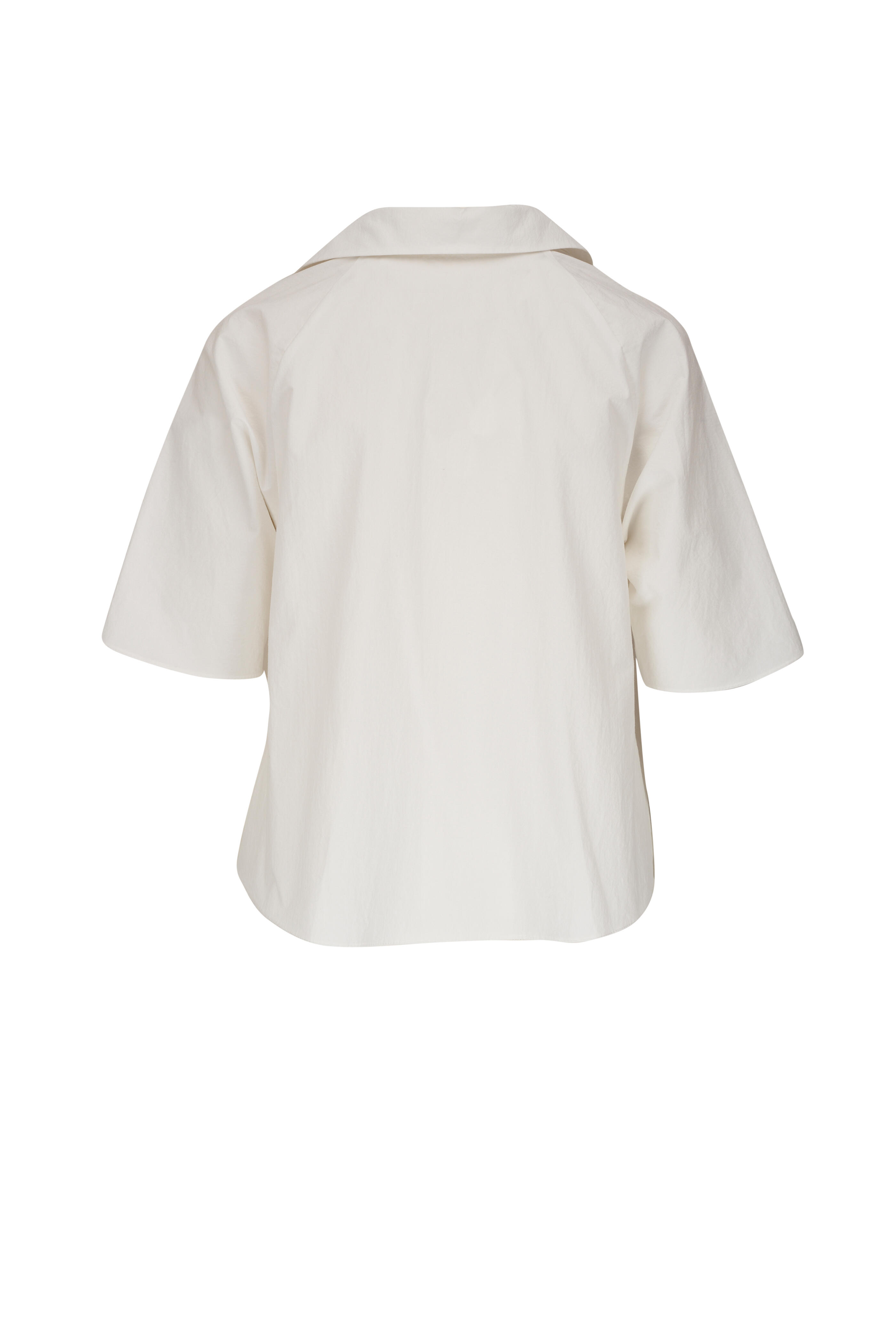 Peter Cohen - Trudy Cotton Broadcloth White Shirt