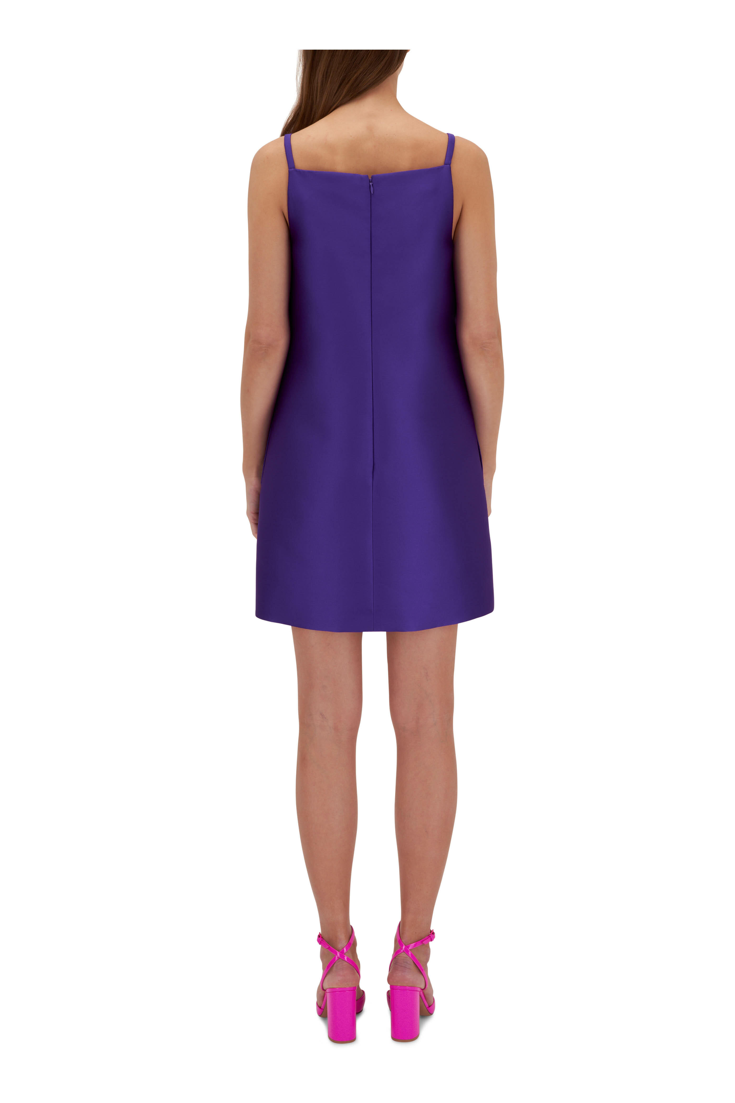 Valentino - Techno Duchesse Violet Mini Dress | Mitchell Stores