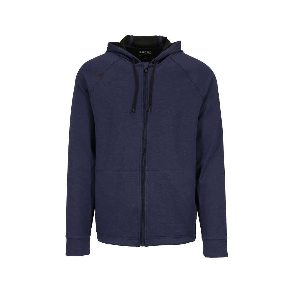 Rhone Apparel - Spar Navy Front Zip Hoodie | Mitchell Stores