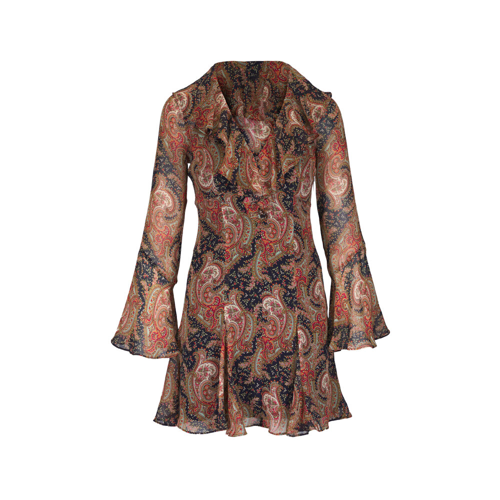 Veronica Beard - Adrienne Navy Multi Mini Dress | Mitchell Stores