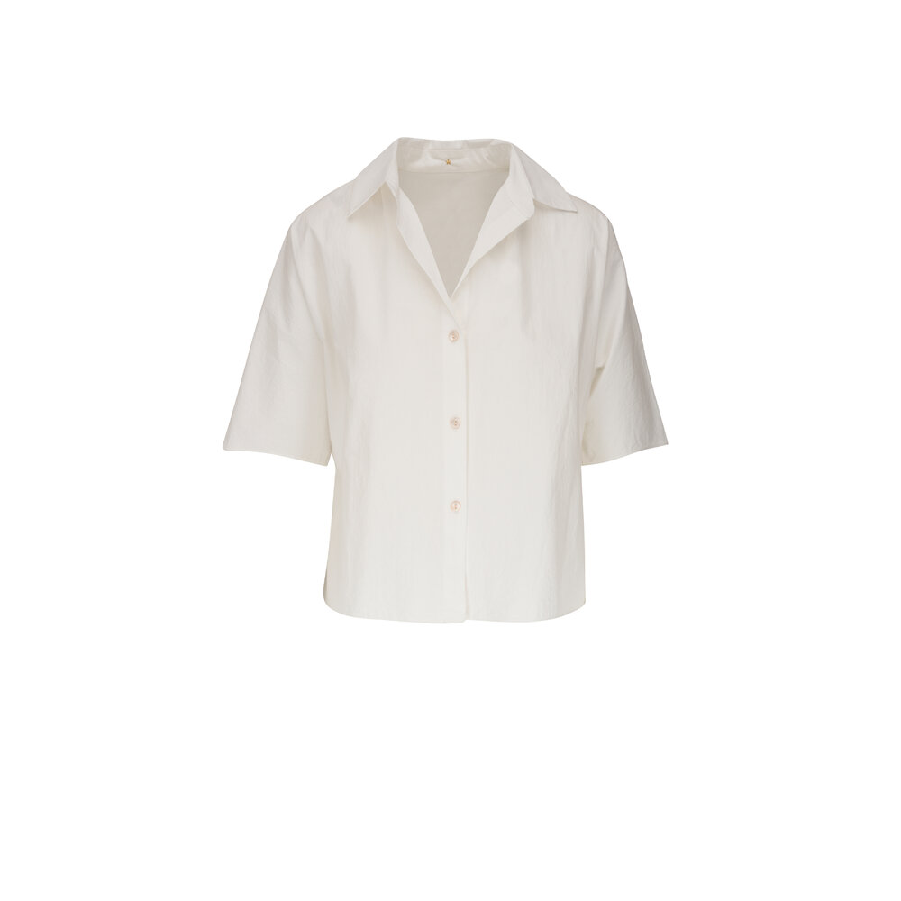 Peter Cohen - Trudy Cotton Broadcloth White Shirt