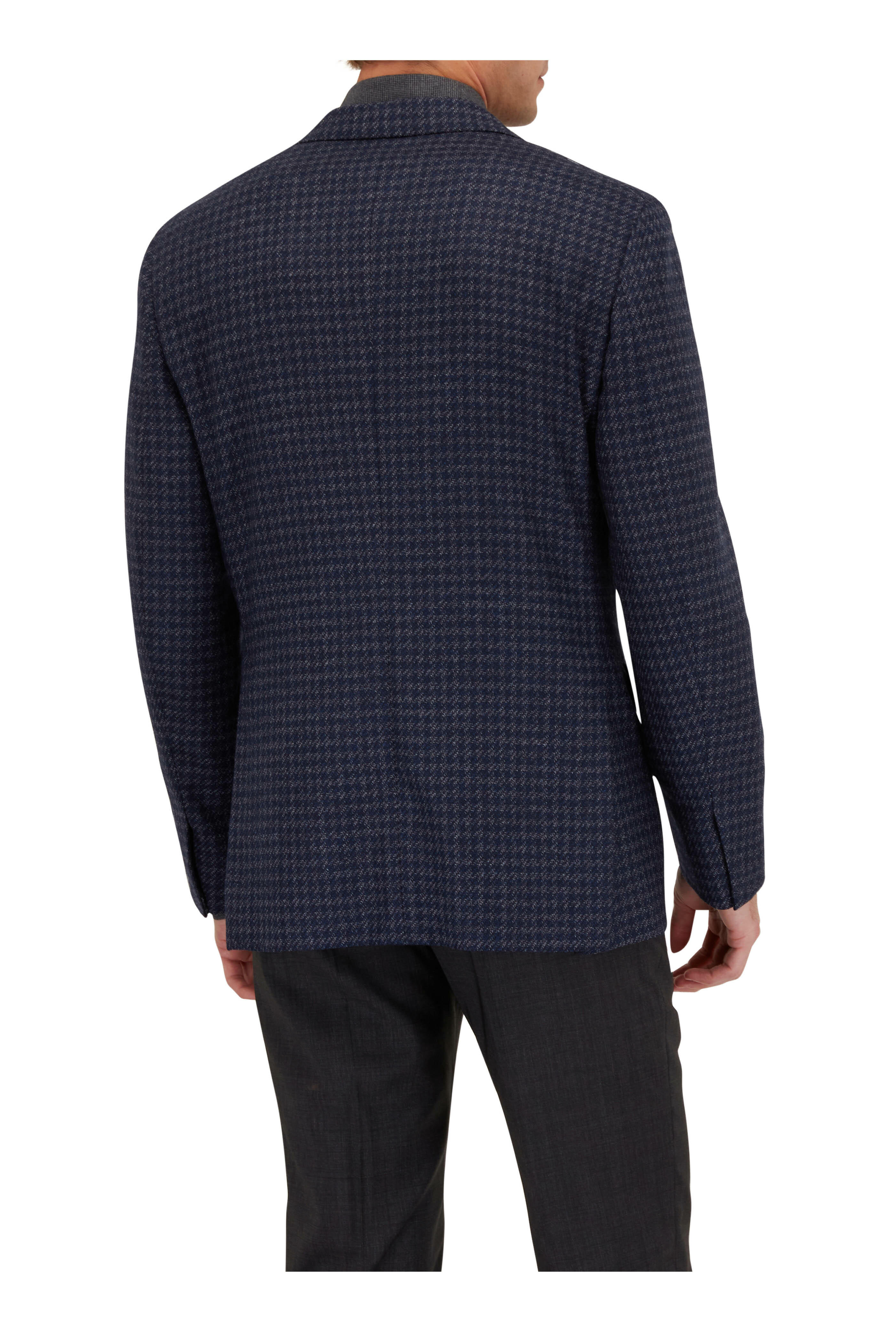 Brioni - Solid Gray Stretch Wool Dress Pant | Mitchell Stores