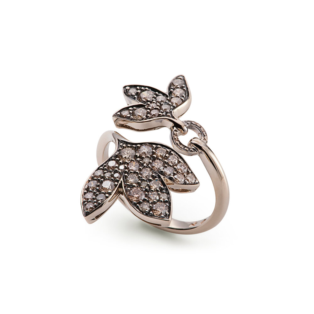 H. Stern - Noble Gold Diamond Hera Leaf Ring | Mitchell Stores