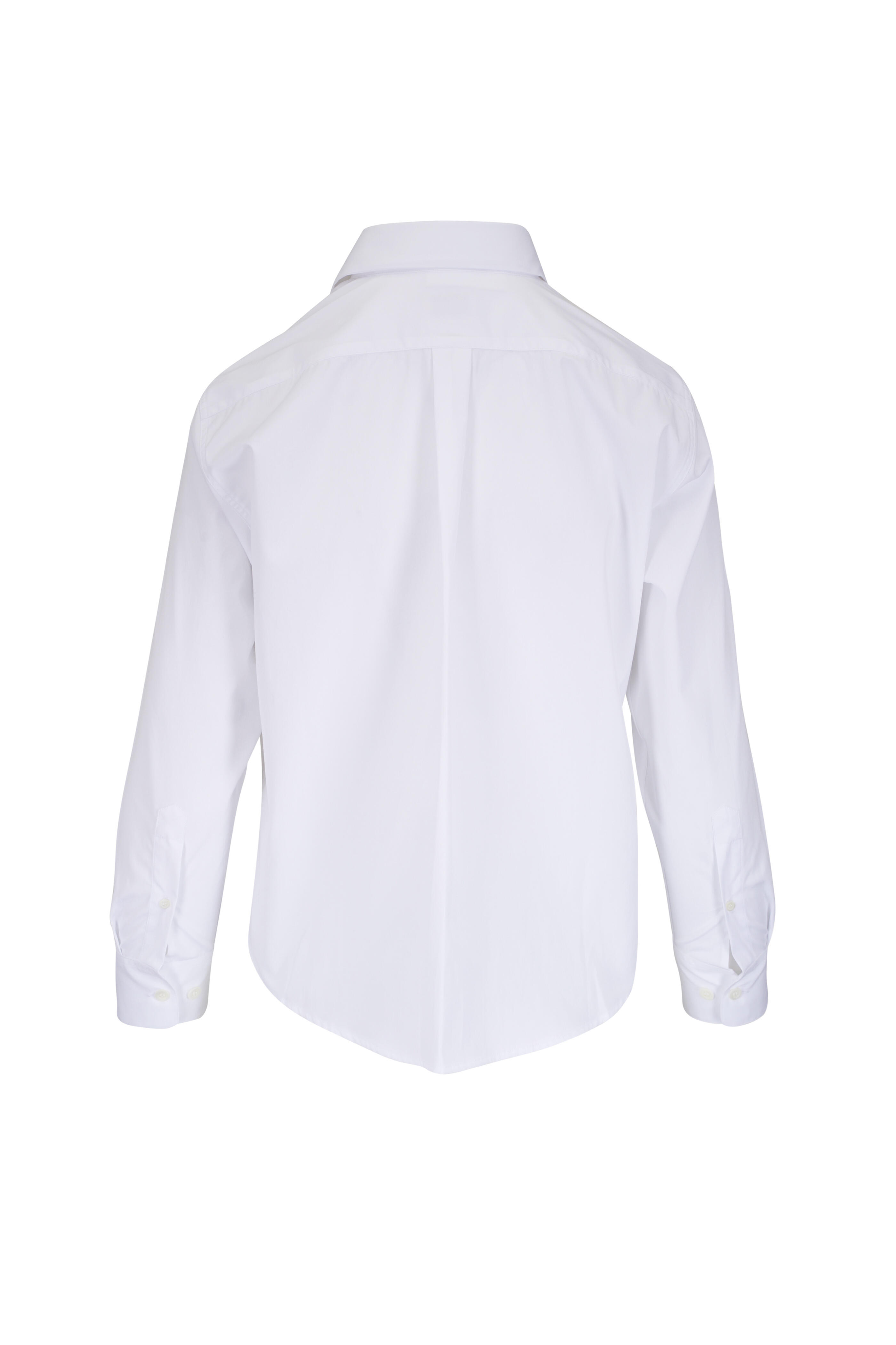 Dries Van Noten - Boxy Mini White Cotton Poplin Shirt