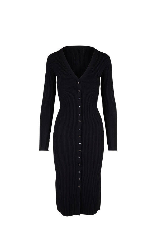 Veronica Beard - Arika Black Knit Cardigan Dress
