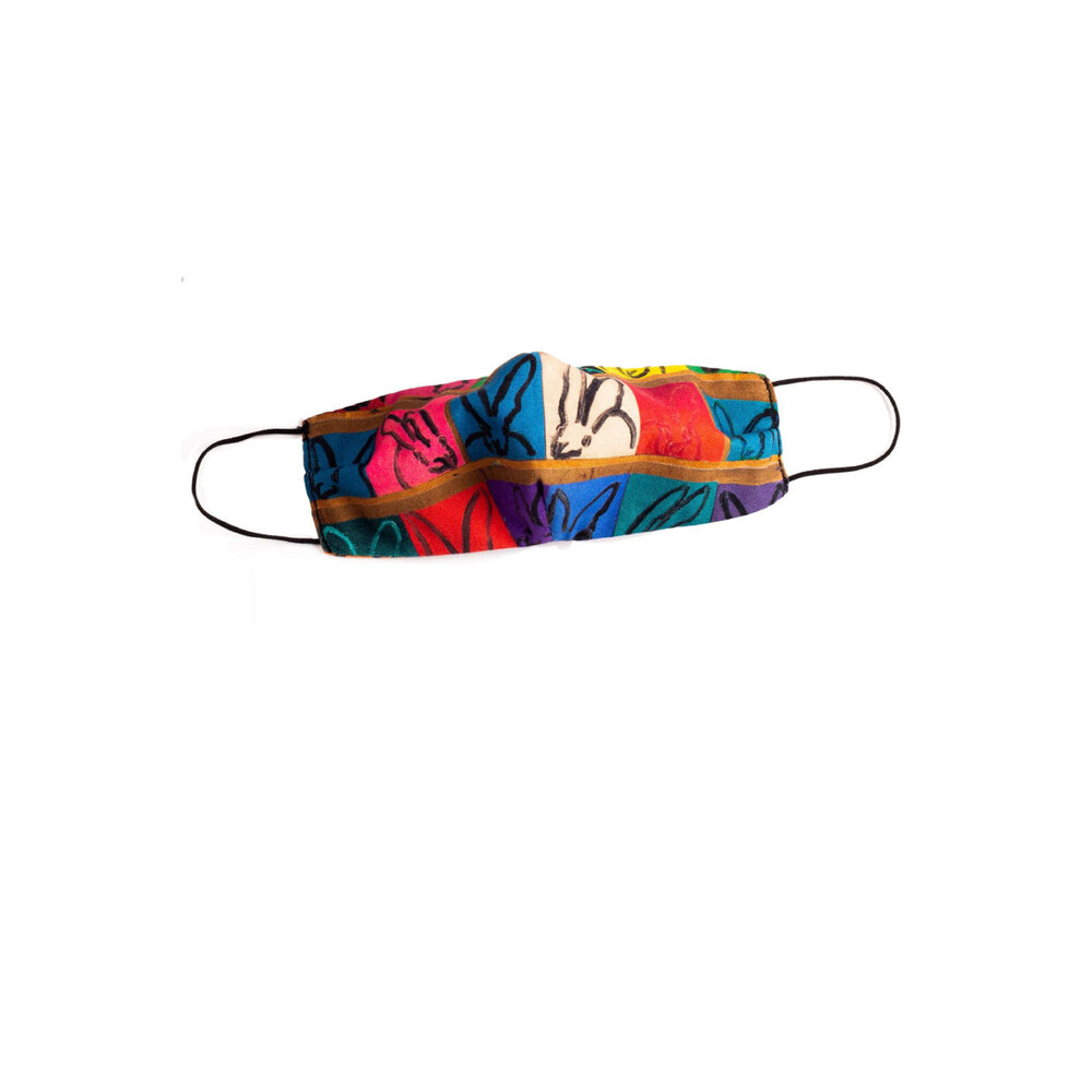 Hunt Slonem - Rabbit Face Mask | Mitchell Stores
