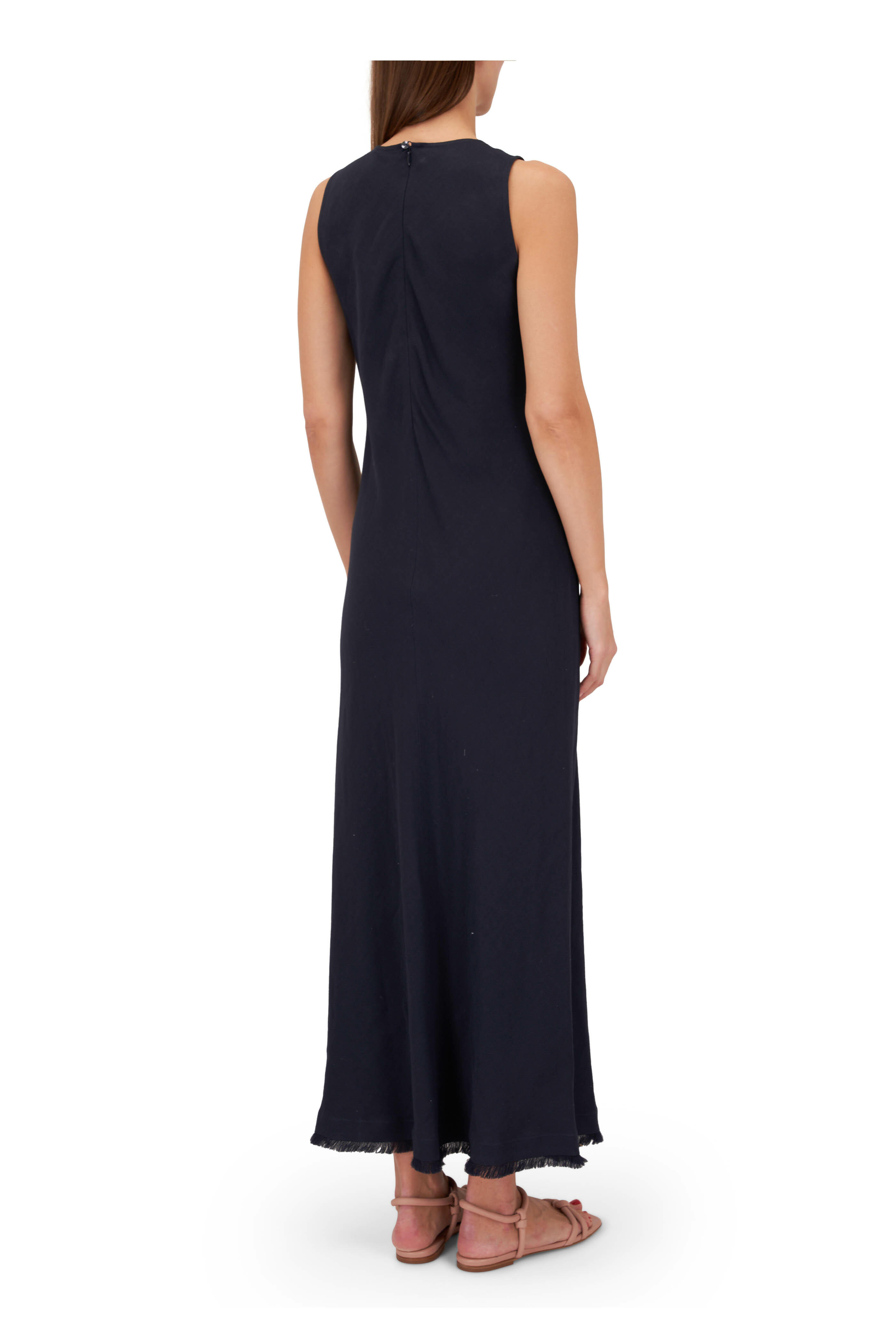 Antonelli - Navy Blue Bias Tank Dress | Mitchell Stores