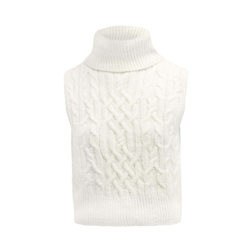 Vince - Off White Twisted Cable Shell | Mitchell Stores