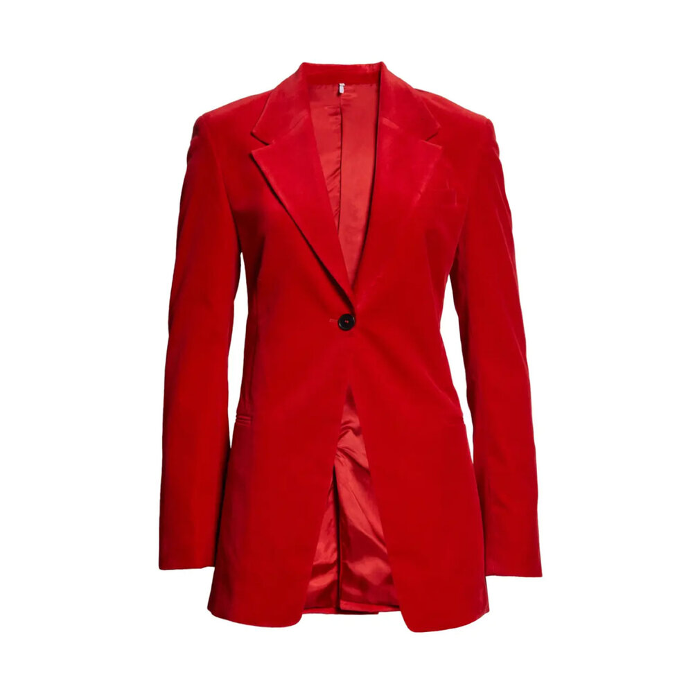 Frame - Garnet Velvet Single Button Blazer | Mitchell Stores