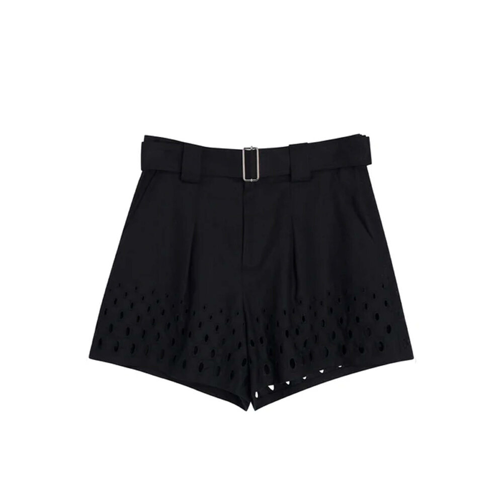 A.L.C. - Black Eyelet Kali Short | Mitchell Stores