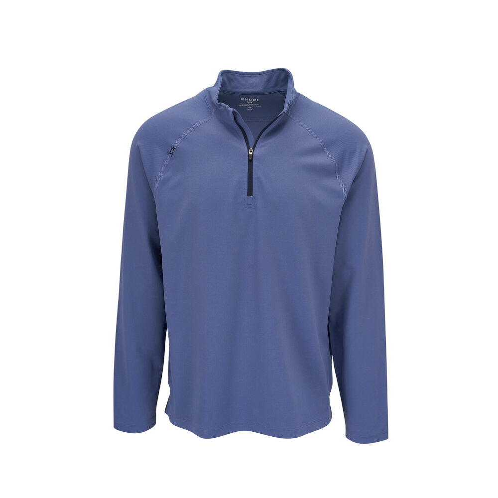 Rhone Apparel - Session Ocean Blue Quarter Zip Pullover
