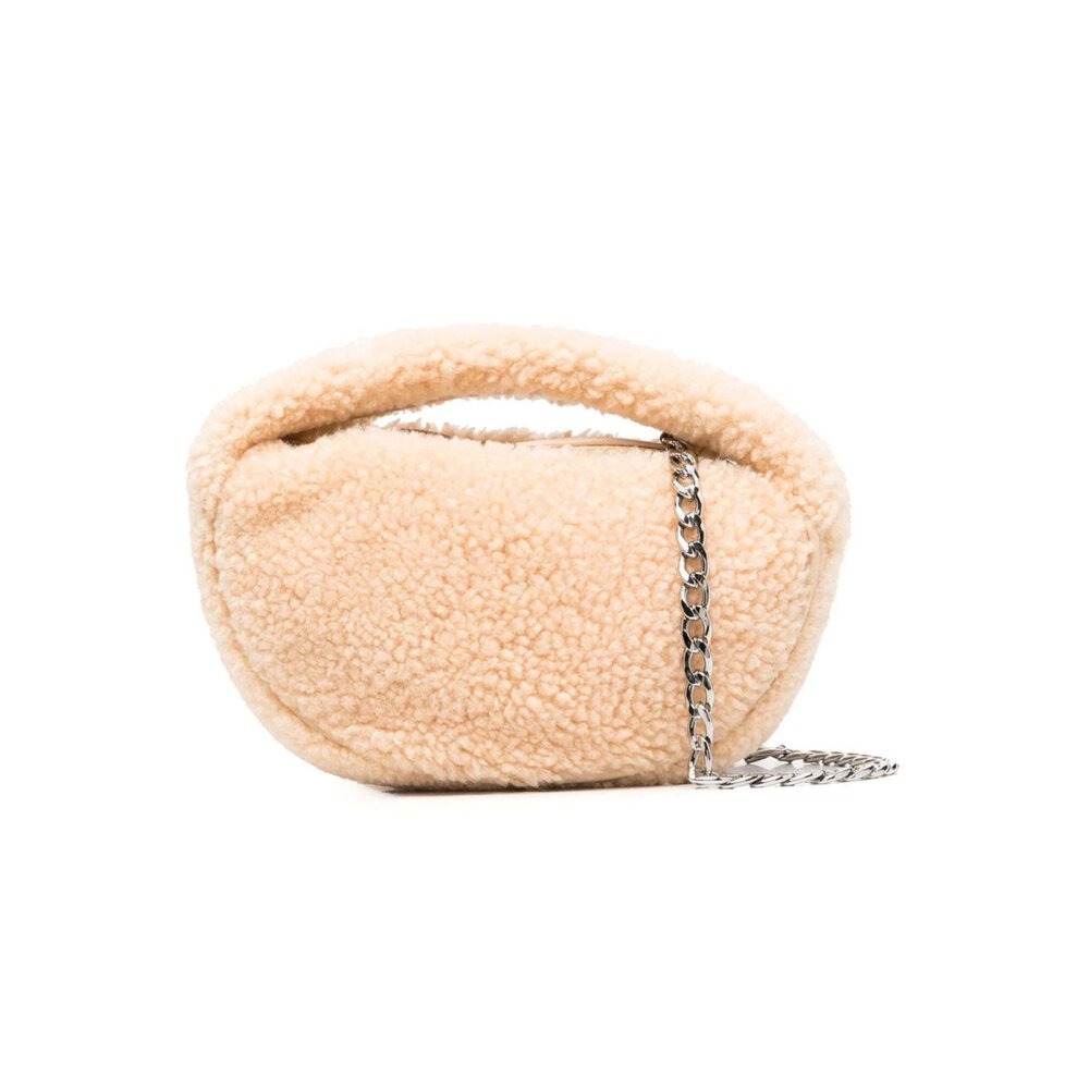 By Far - Baby Cush Shearling Bag in Sable | Mitchell Stores