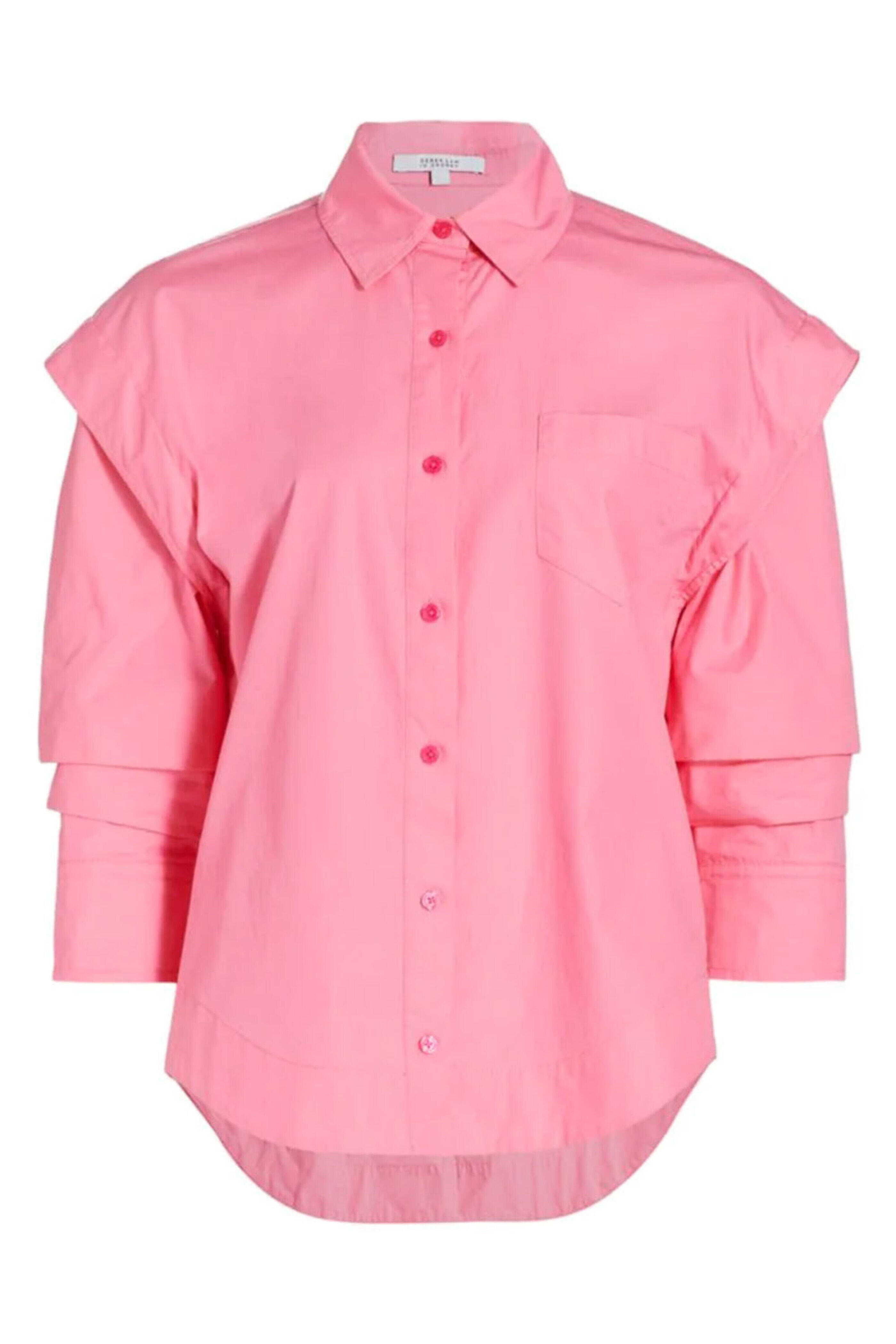 Derek Lam - Peony Marley Ruched Sleeve Shirt | Mitchell Stores